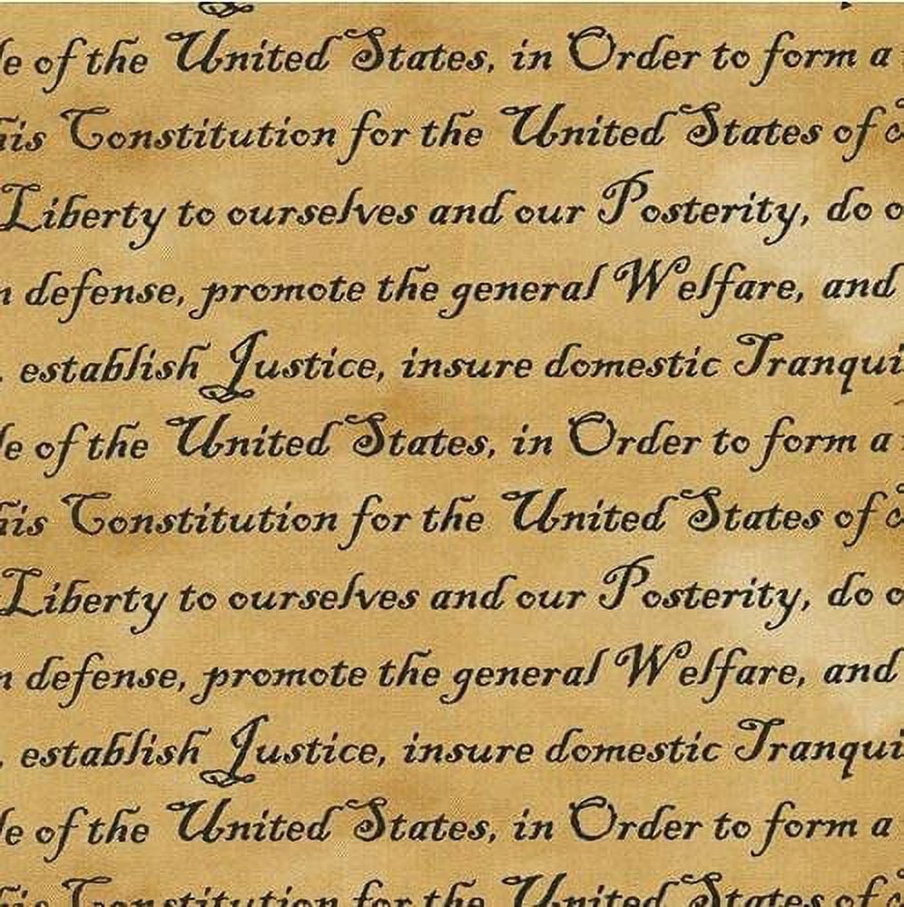 Cotton United States Constitution Quotes Patriotic Preamble We the ...