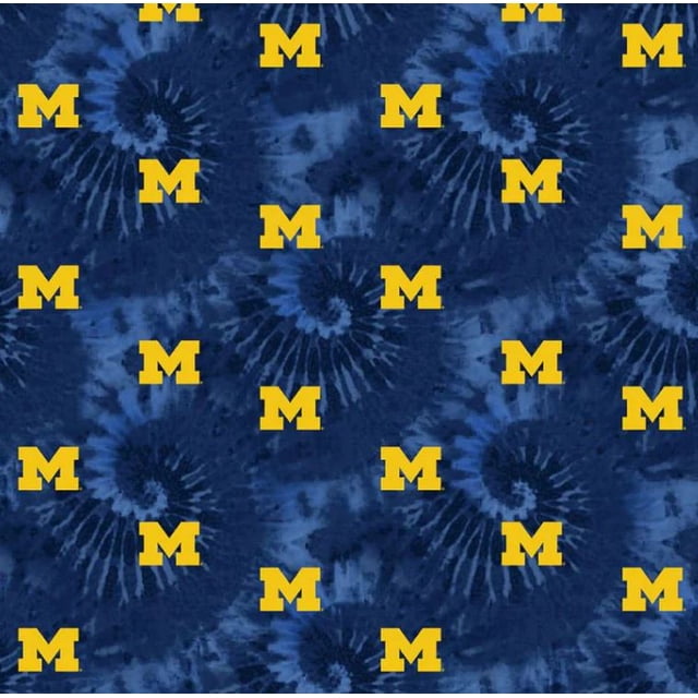 Cotton University of Michigan U of M Wolverines Tye Dye Tie Dye Cotton ...