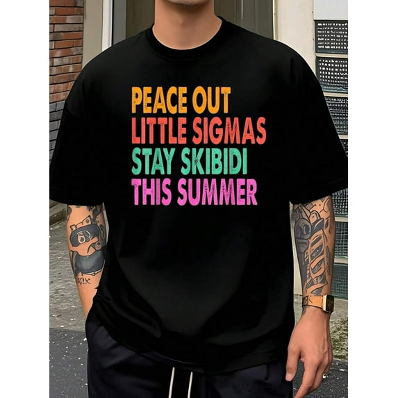 Cotton Vintage Peace Out Little Sigmas Stay Skibidi Last Day School ...