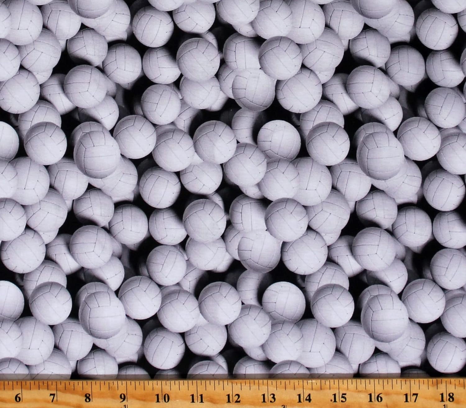 Cotton Volleyball Volleyballs Allover Bump Set Spike White Cotton ...