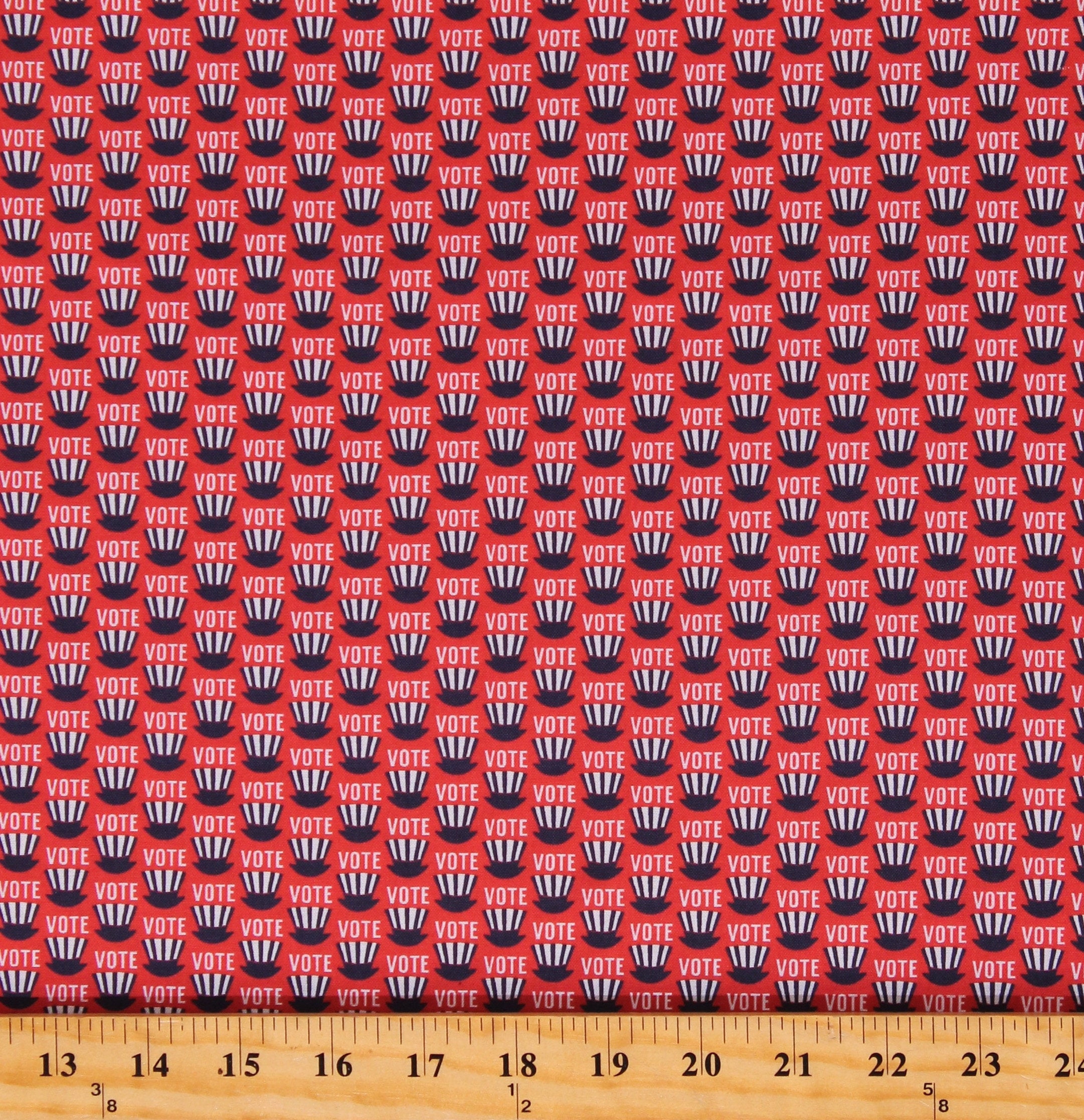 Cotton Voting Hats America Election Navy Blue White on Red Your Vote ...