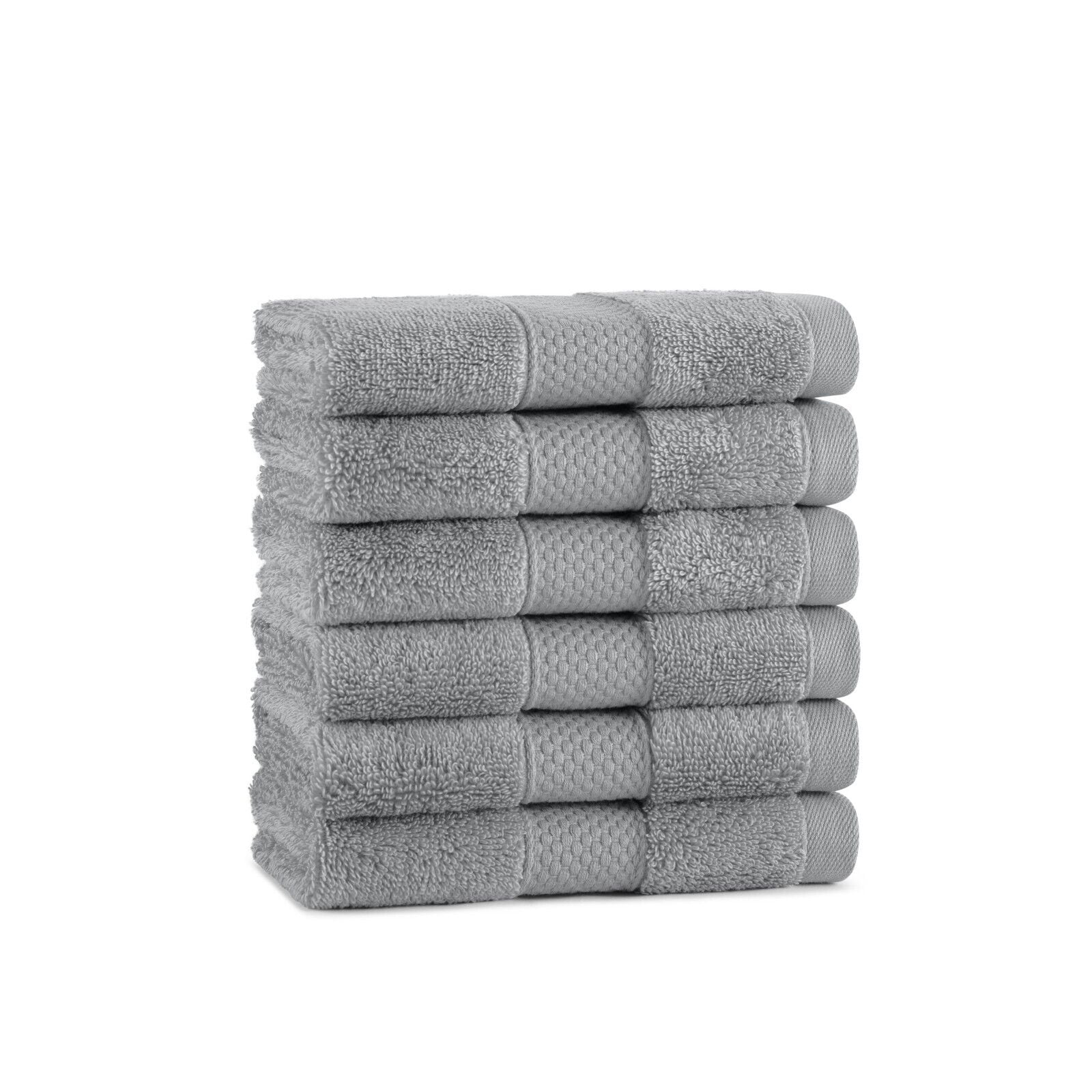 Cotton Washcloths (6 Pack) - Color Options - 13x13 in. Soft, Absorbent ...