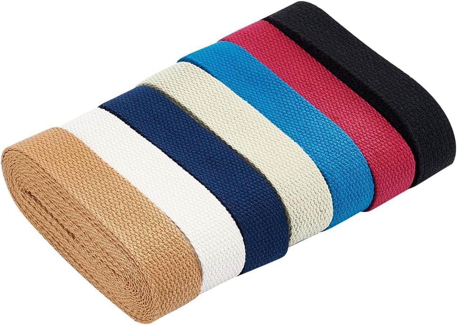 Cotton Webbing 1 Inch 23 Yard 7 Colors Polycotton Ribbon Webbing Strap ...