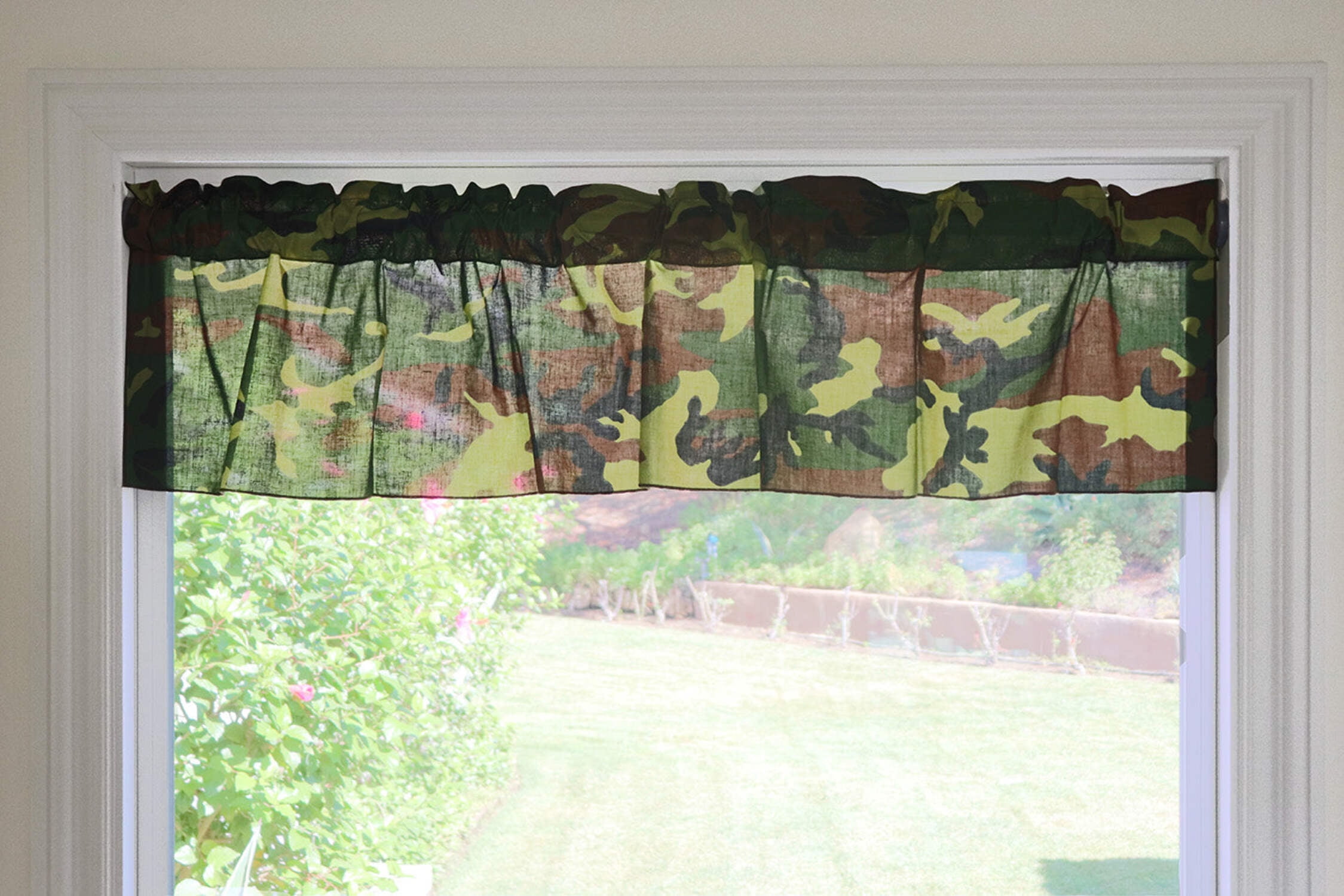 Cotton Window Valance Camouflage Print 58 Inch Wide Original Camouflage ...