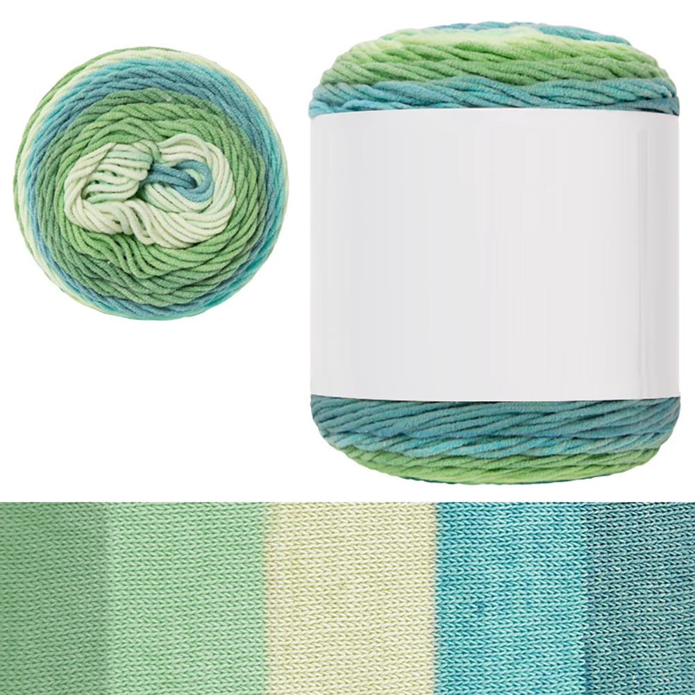 Cotton Yarn Crochet Colorful Cotton DIY Yarn Hand Knit Blanket Fancy ...