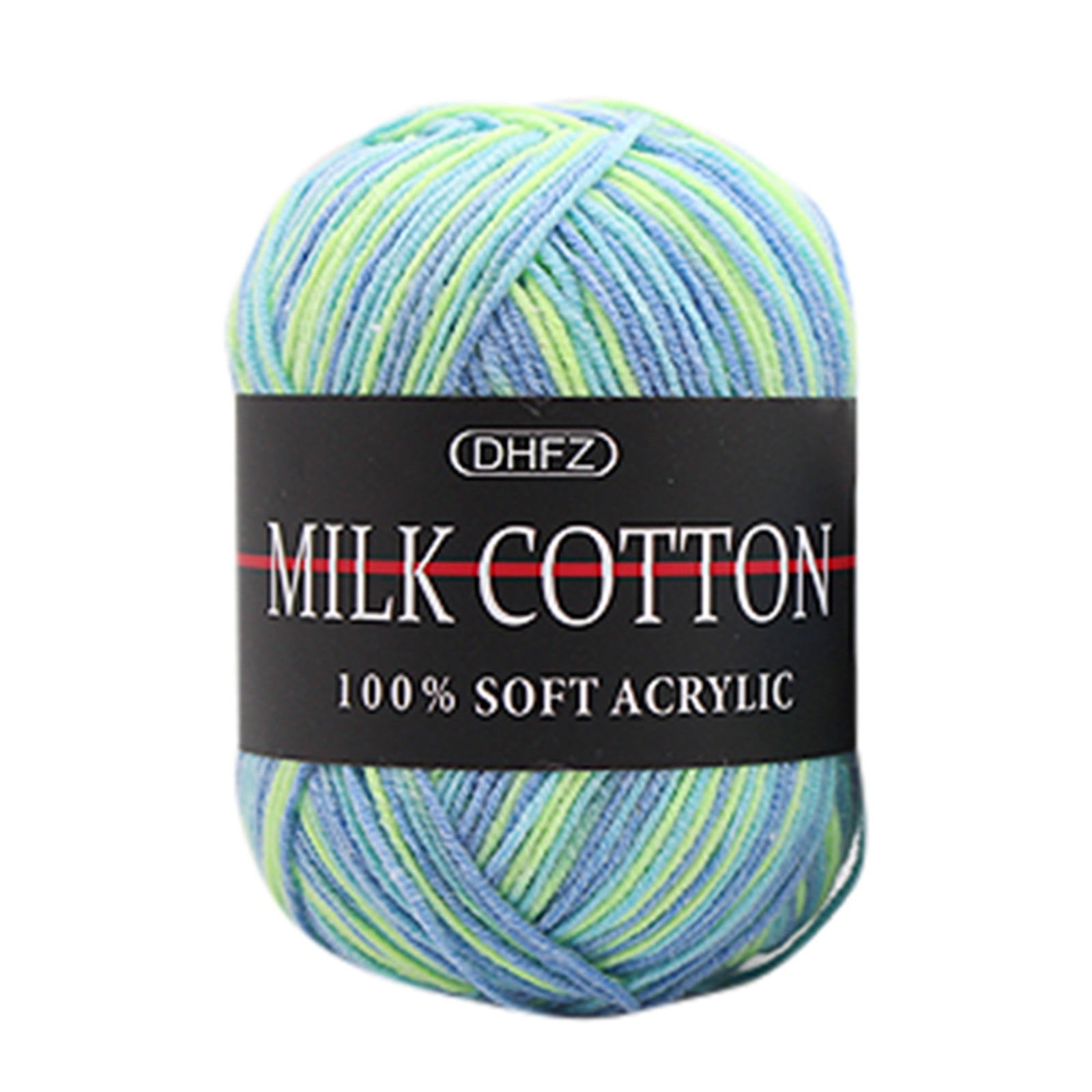 Cotton Yarn for Crocheting and Knitting Soft Rainbow Multi Colored Yarn ...