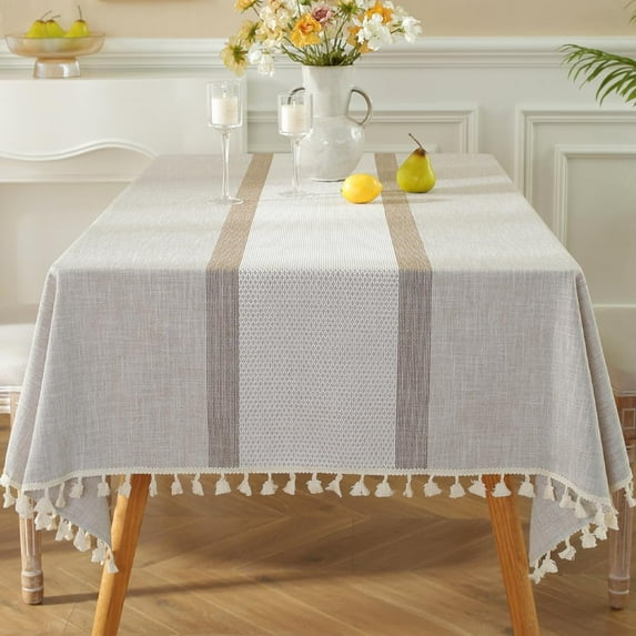 Cotton tablecloth rectangular 8 feet tablecloth long方形 table oval ...