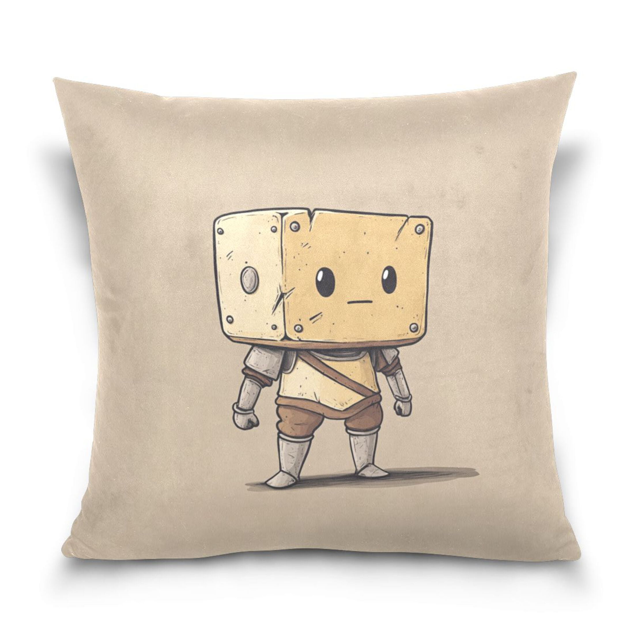 Cotton velvet skin-friendly pillow cover, double-sided thickening, all ...
