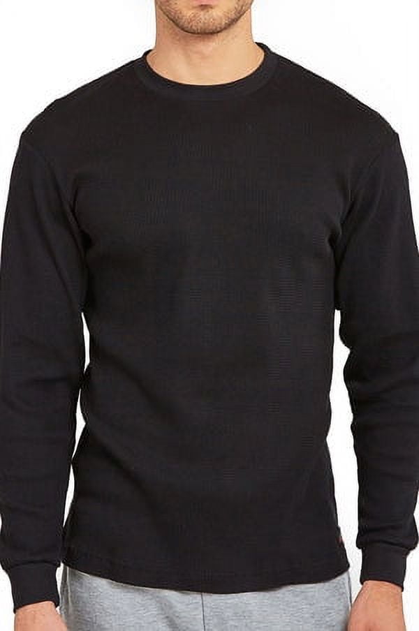 Cottonbell Men's Classic Waffle Knit Heavyweight Cotton Long Sleeve ...