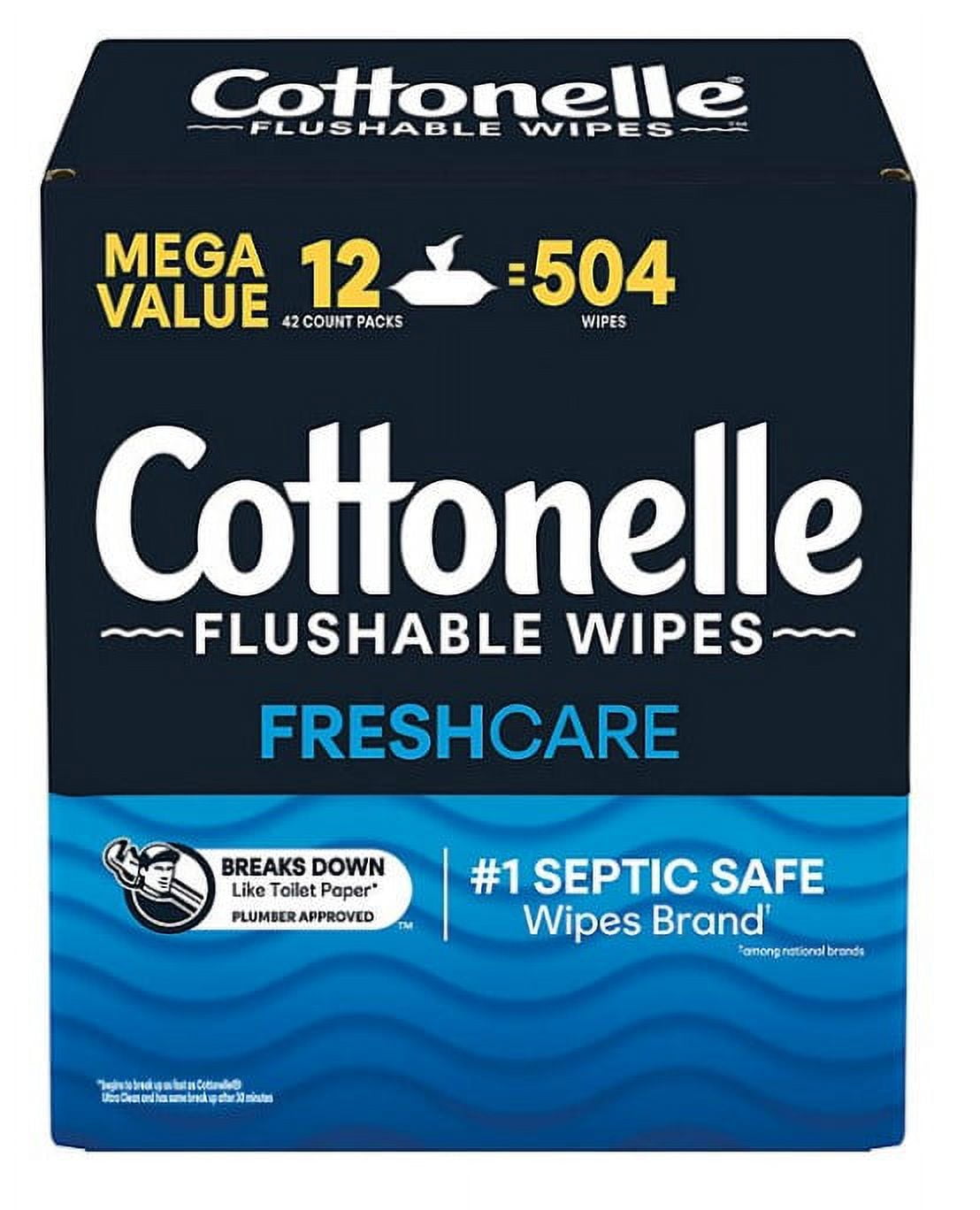 Cottonelle Fresh Care Flushable Cleansing Cloths, 504 Cloths - Walmart.com