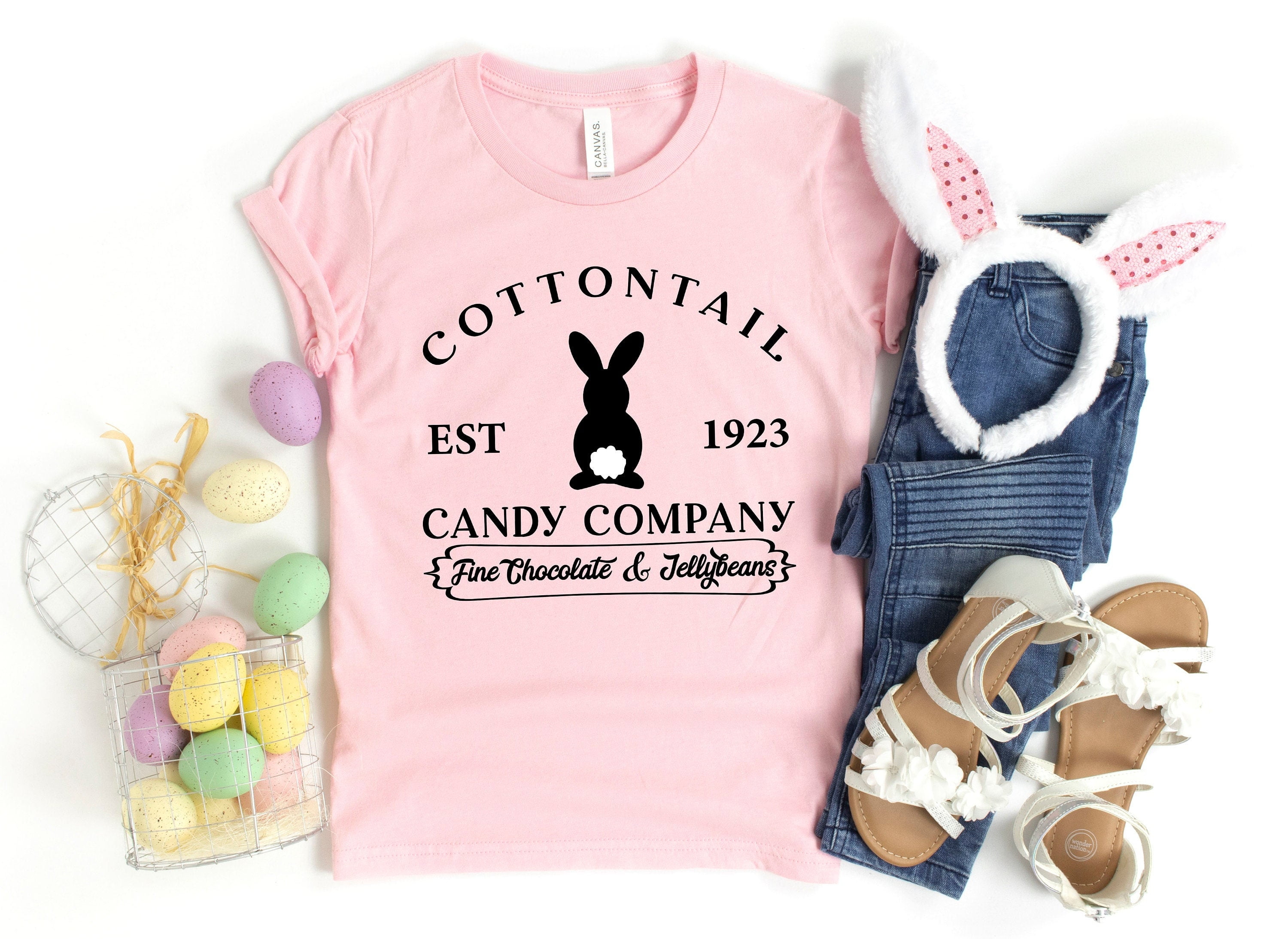 Cottontail Candy Company Easter Shirt,Easter Shirt For Woman,Carrot ...