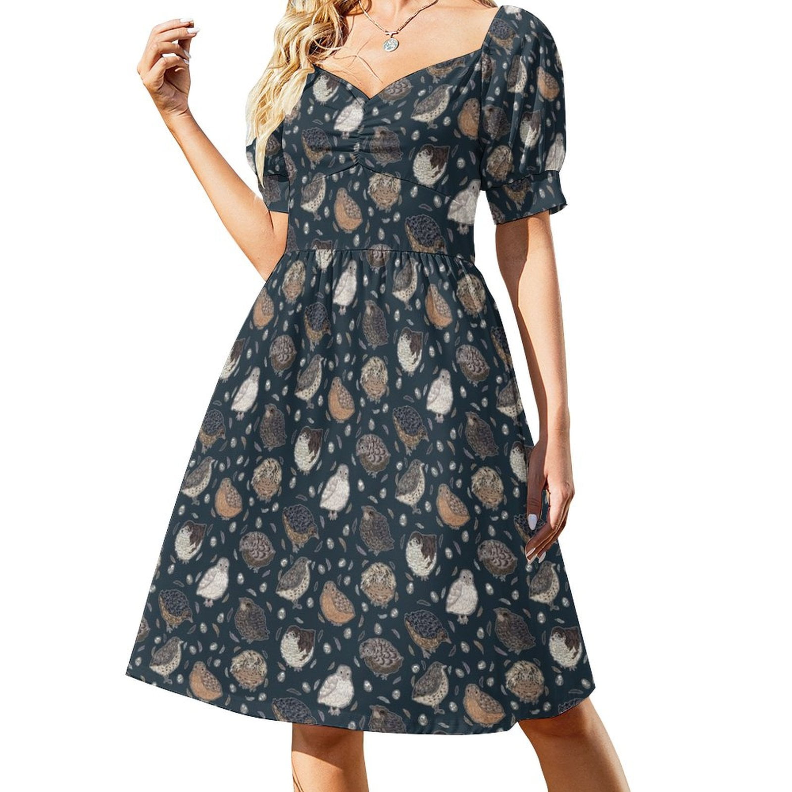 Coturnix Quail Sleeveless Dress summer dress woman023 trdy wom's ...