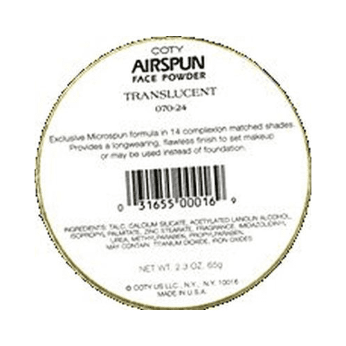 Coty AirSpun Loose Face Powder 070-24 Translucent, 2.3 oz (Pack of 4 ...