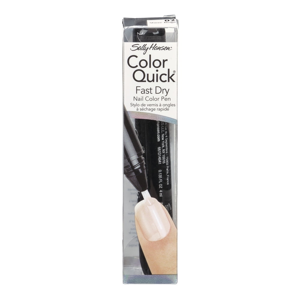 Coty Sally Hansen Color Quick Fast Dry Nail Color Pen, 0.135 oz ...