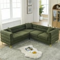 Couch, 5-Seater Sofa with 3 Cushions, 81.5-Inch Oversized Corner Sofa ...