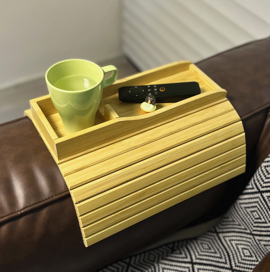 Couch Arm Tray, Armrest Tray Tables for Sofa, Tv Tray Side Table for ...