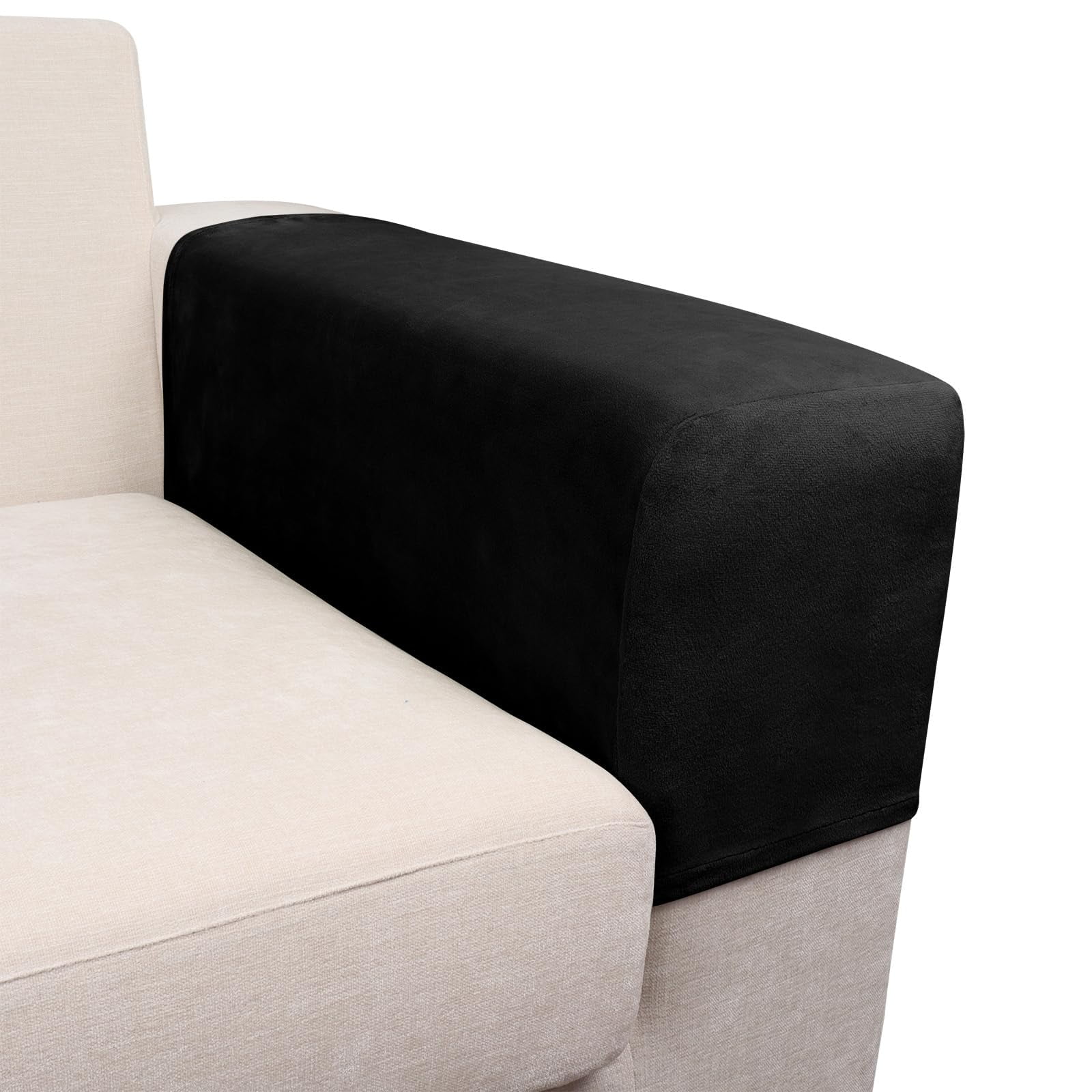 Couch Armrest Covers 2 Pieces, Elastic Sofa Arm Protectors for Square ...