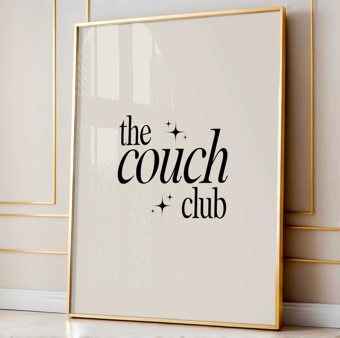 Couch Club Print, Aesthetic Living Room Print, House Warming Gift ...