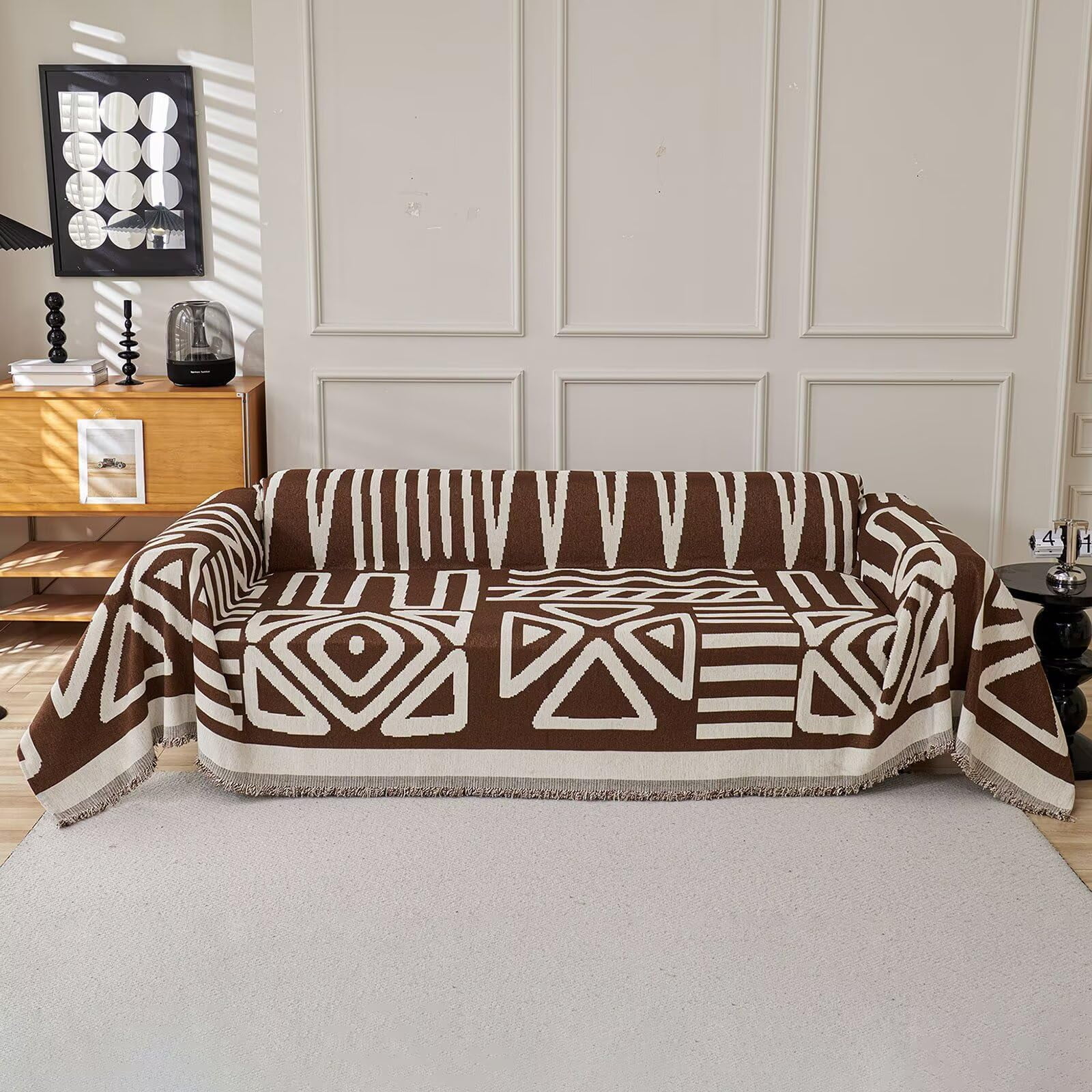 Couch Cover Boho Sofa Cover, Anti Slip Chenille Sectional Couch Covers ...