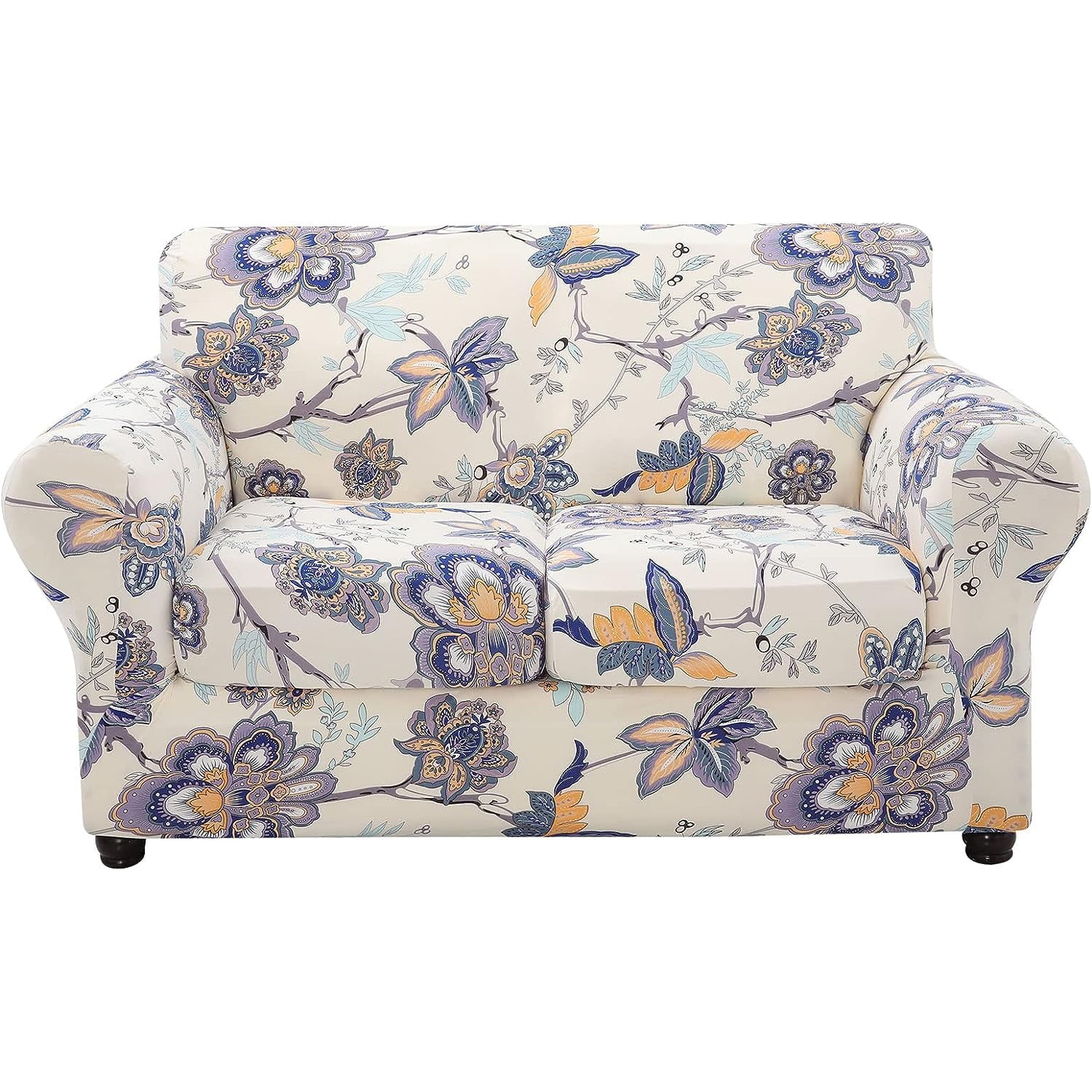 Couch Cover， Covers, Floral Pattern, Stretch, Printed, 3 Pieces, Sofa ...
