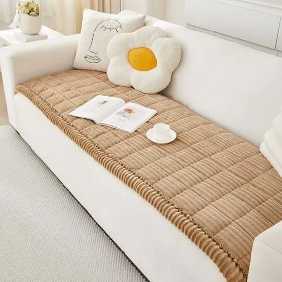 Couch Cover for Dogs Washable, Fuzzy Pet Couch Covers for 3 Cushion ...