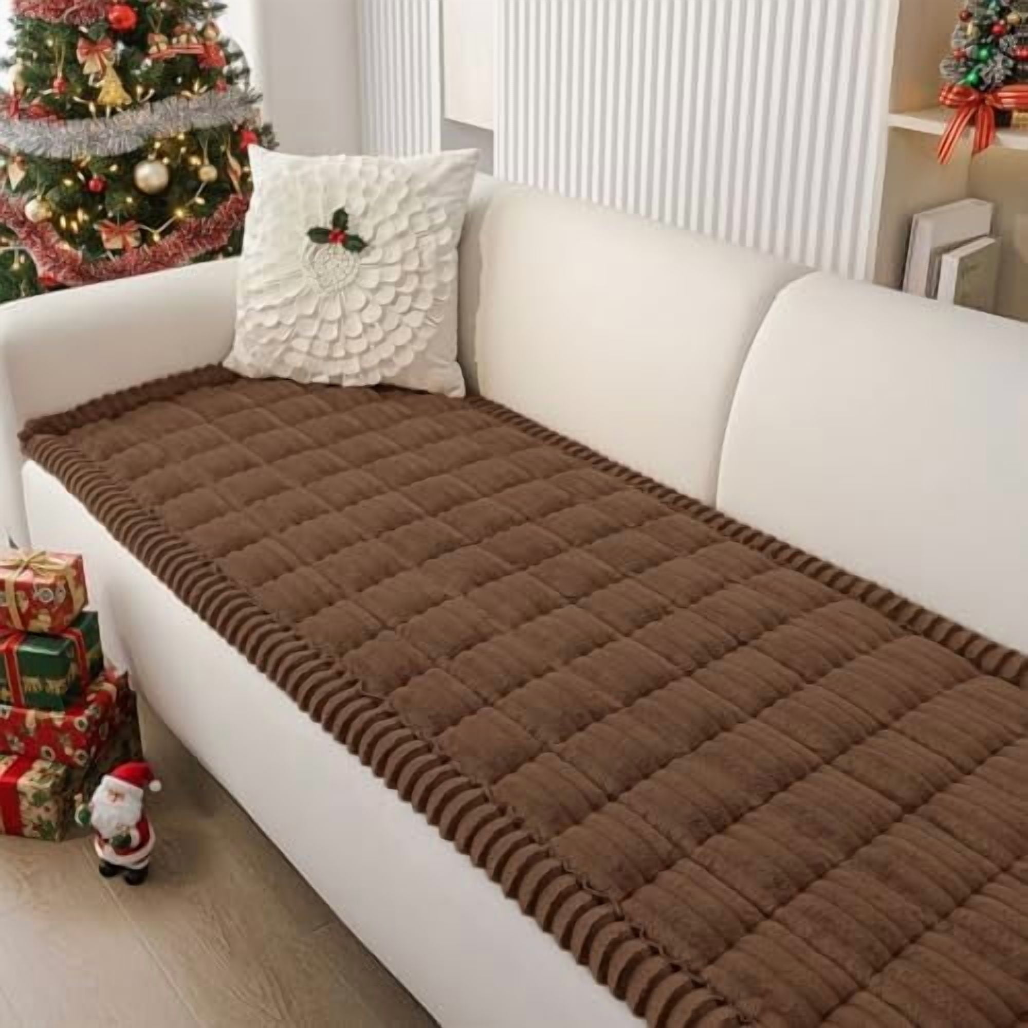 Couch Cover for Dogs Washable, Non Slip Fuzzy Pet Couch Covers for 3 ...