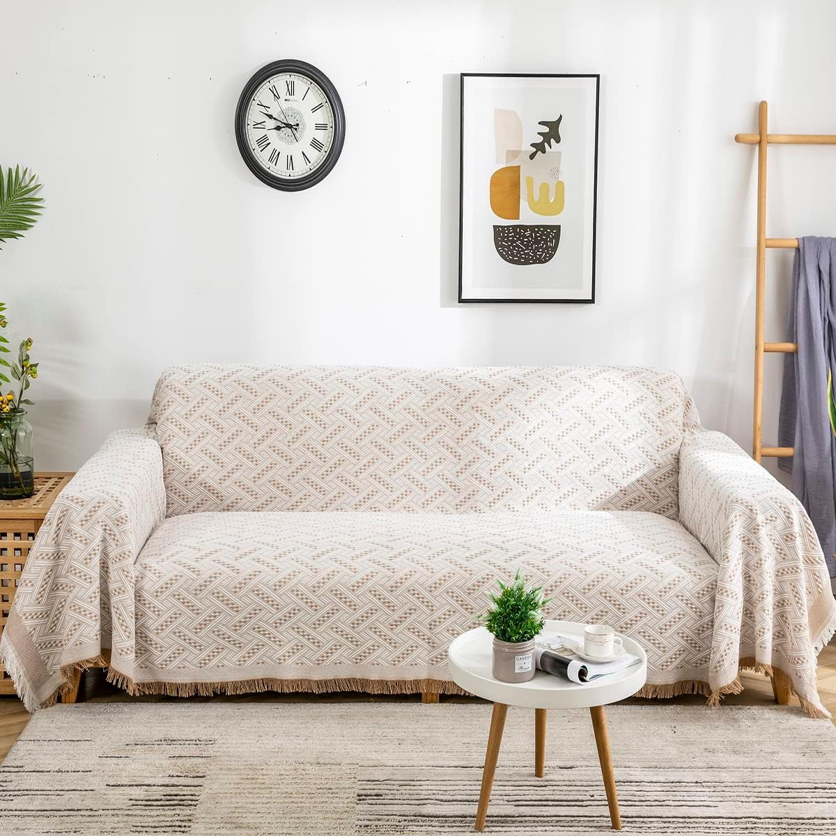 Couch Cover Sheet Blanket, Oversized Covers for 3-4 Cushion High ...