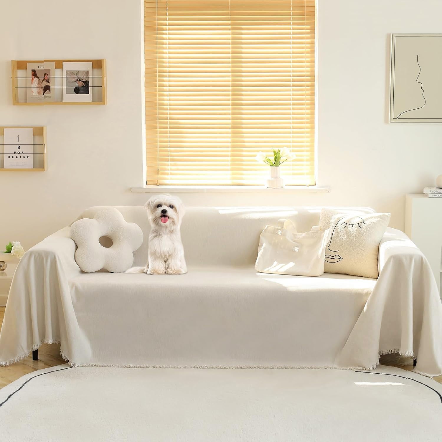 Couch Cover Sofa Covers for 3 Cushion Couch Sofa Slipcovers Thick ...