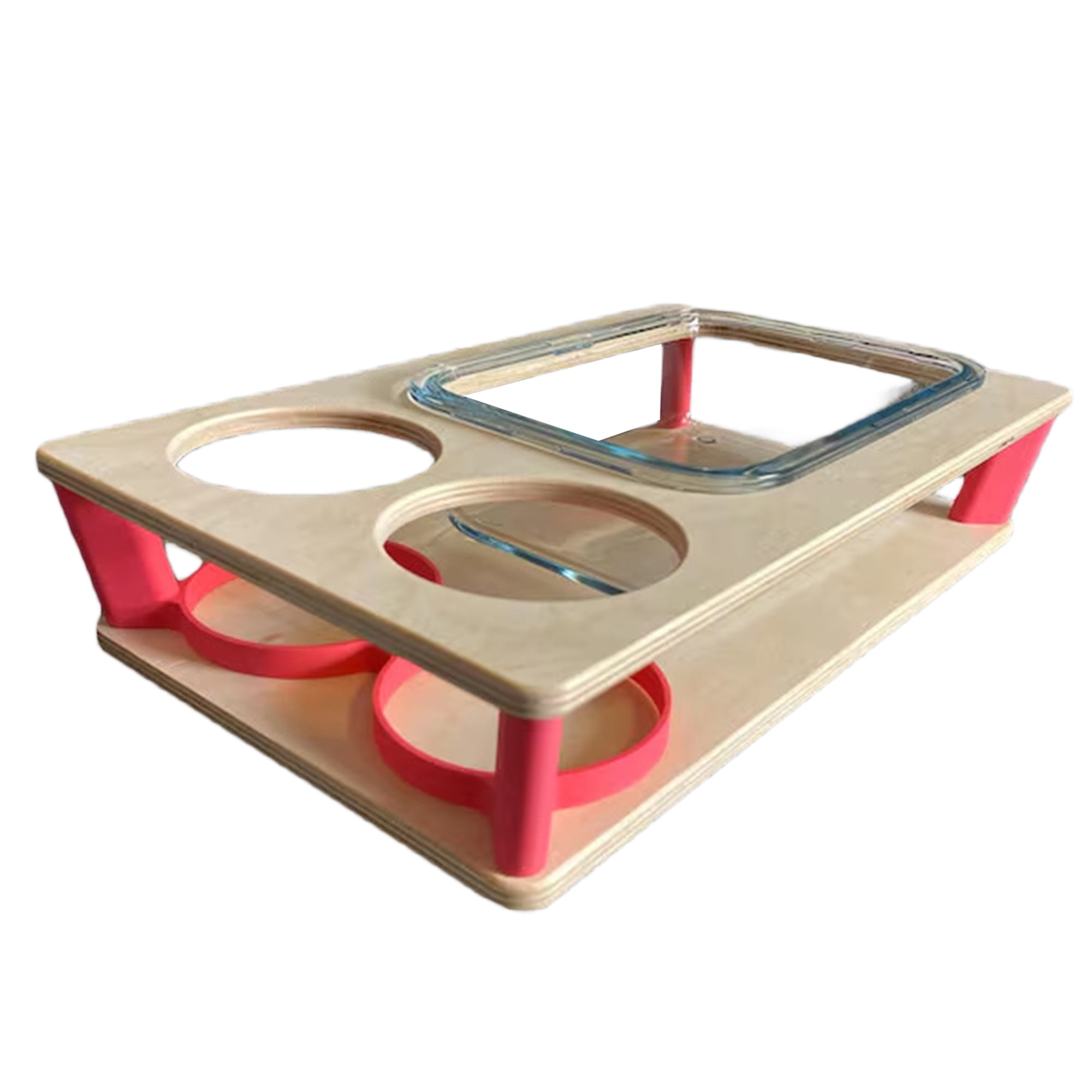 Couch Cup Holder Tray with Snack Organizer, Wooden Couch Caddy for Bed ...