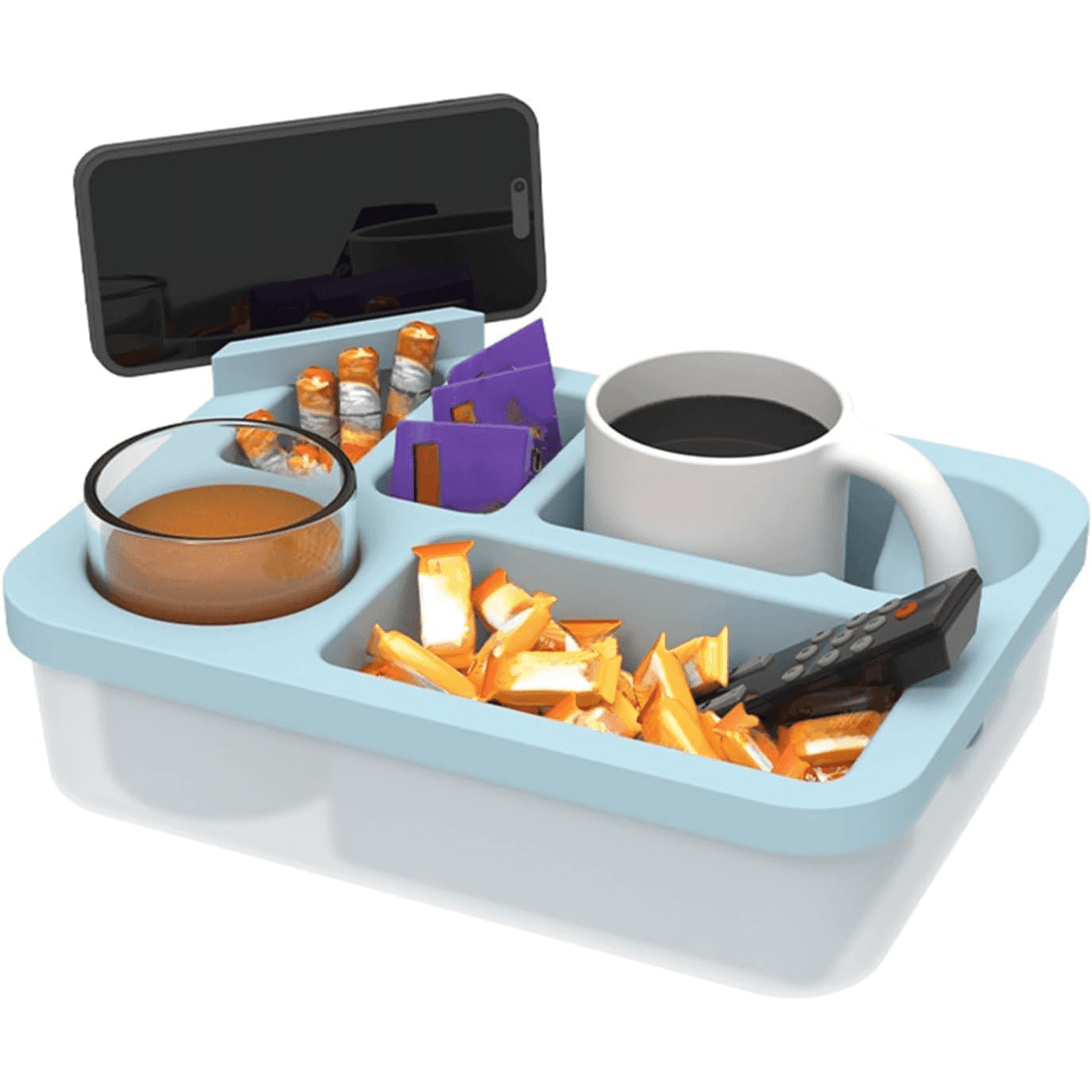 Couch Cup Holder Tray,Soft Silicone Couch Caddy with Cup Holder ...