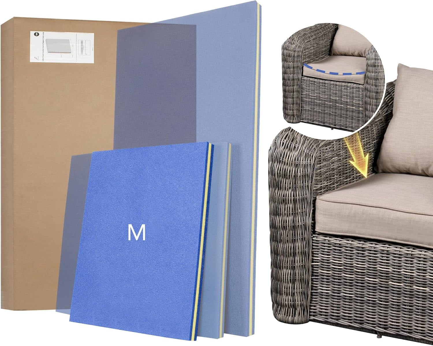 Couch Cushion Inserts Support, Couch Supports for Sagging Cushions ...