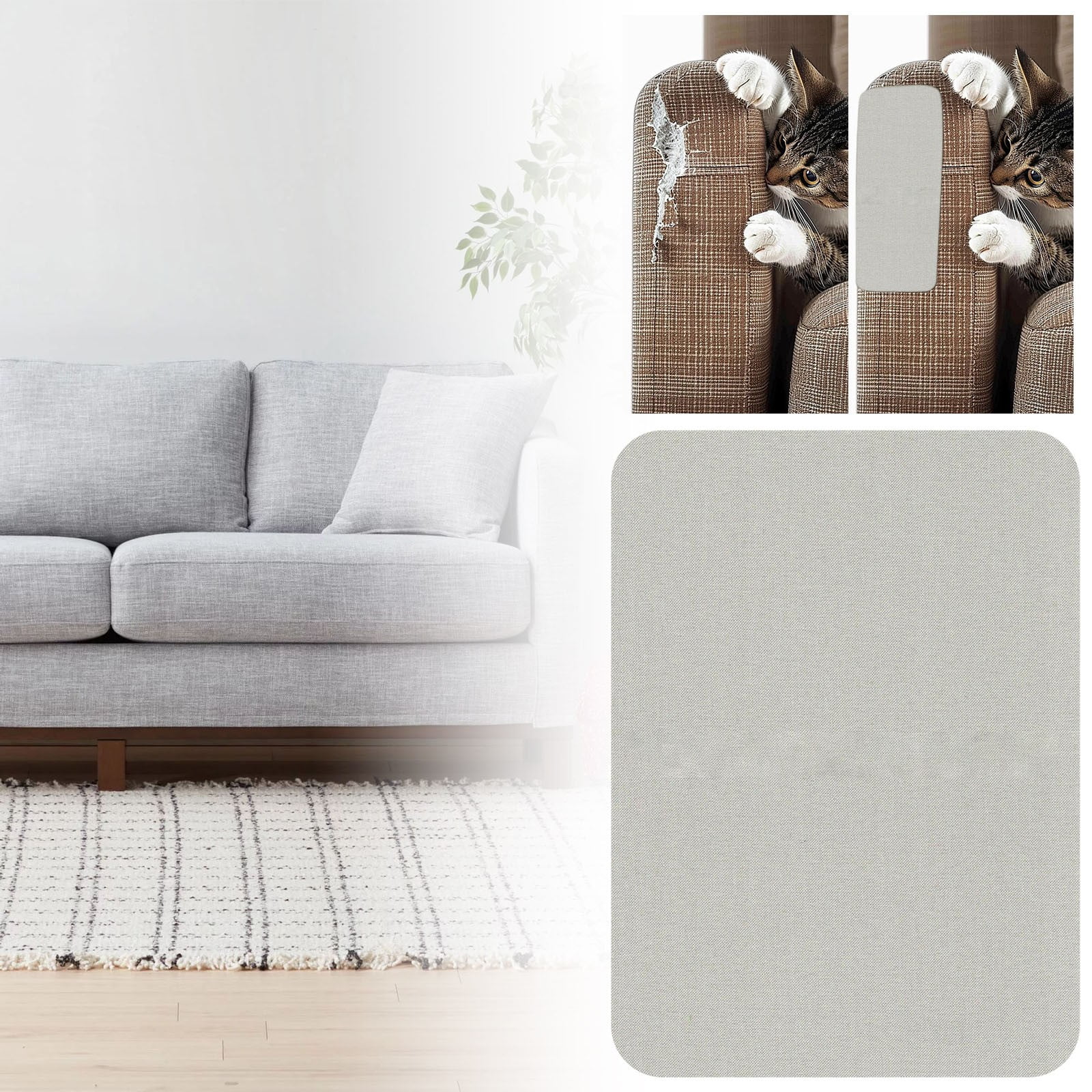 Couch Patch Repair Fabric, 8 x11 Inch Linen Repair Patches, Canvas ...