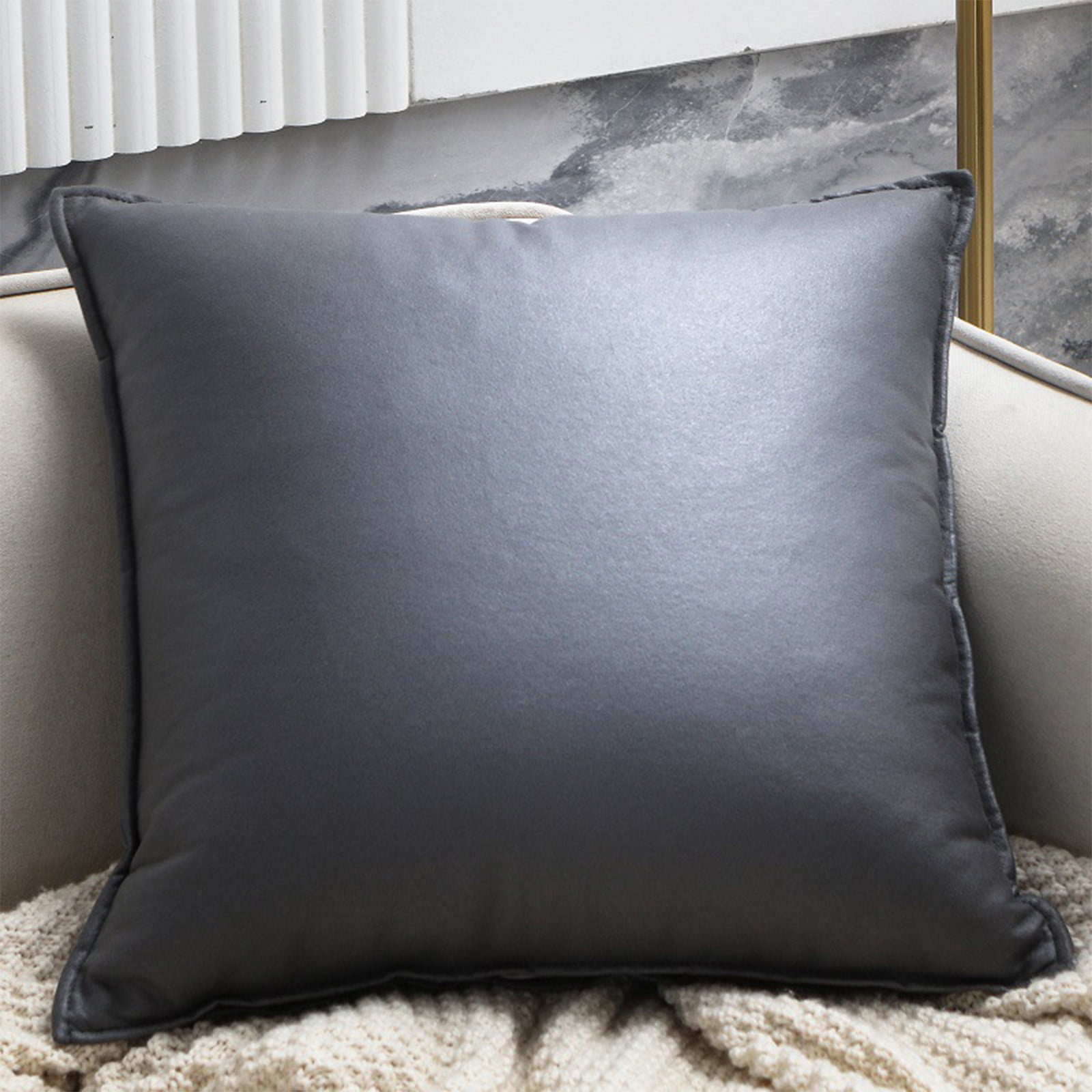 Couch Pillow Cases - Dark Gray Modern Craft, Aesthetic Upgrade ...