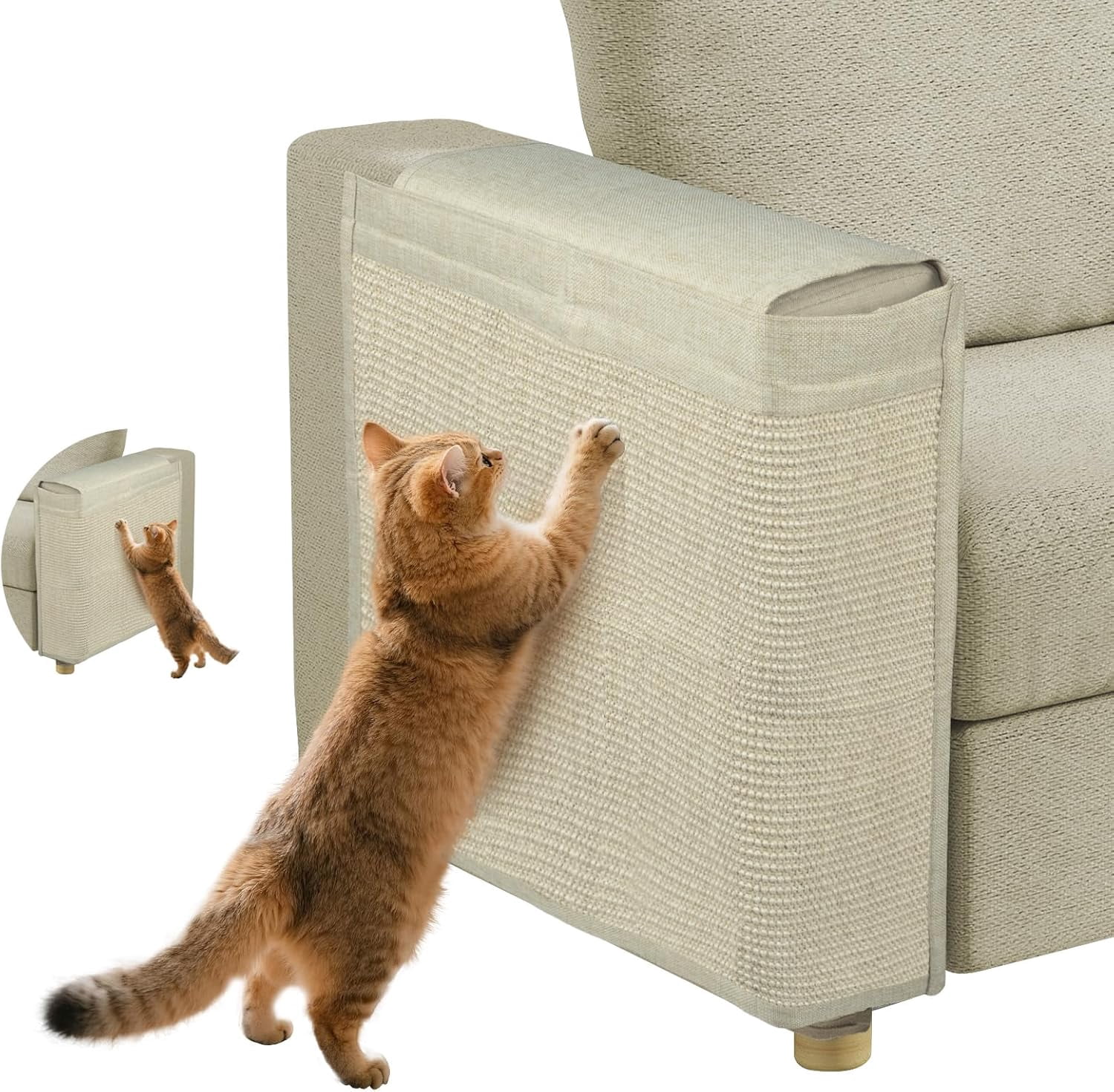 Couch Protector from Claws,Dual-Sided Fit for Left & Right Sofa ...