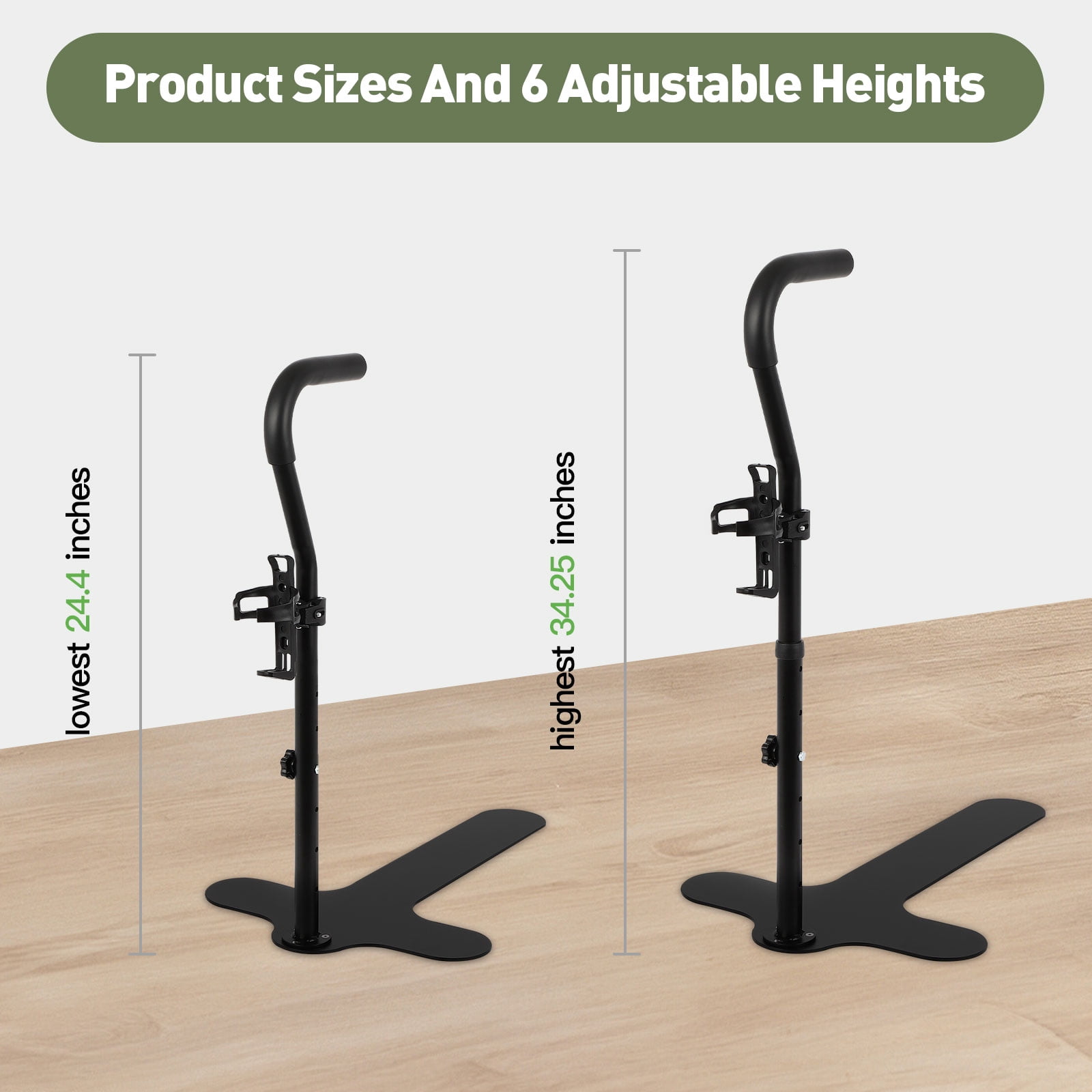 Couch Stand Assist with Cup Holder, Adjustable Height Stand Assist Aid ...