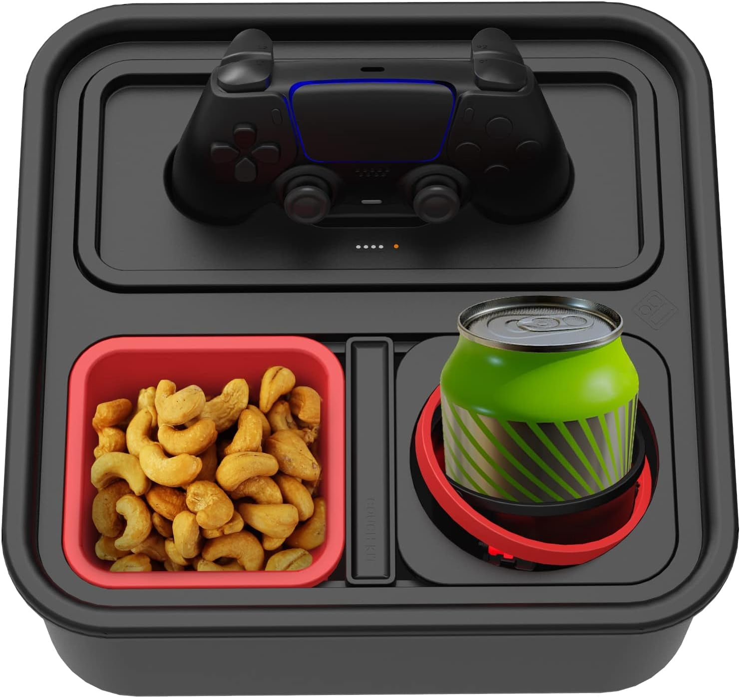 Couch Tray with Charging Station for PS5 Controller, Couch Cup Holder ...