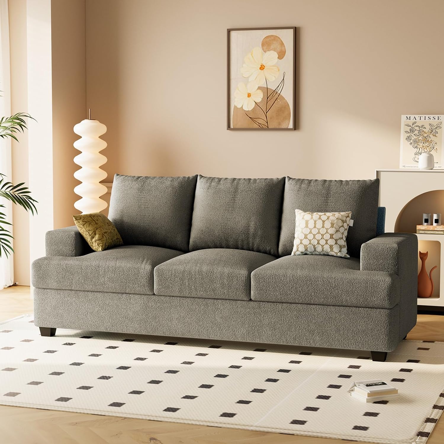 Couches for Living Room, 89" Sofa Couch with Extra Deep 3 Seats, Tool ...