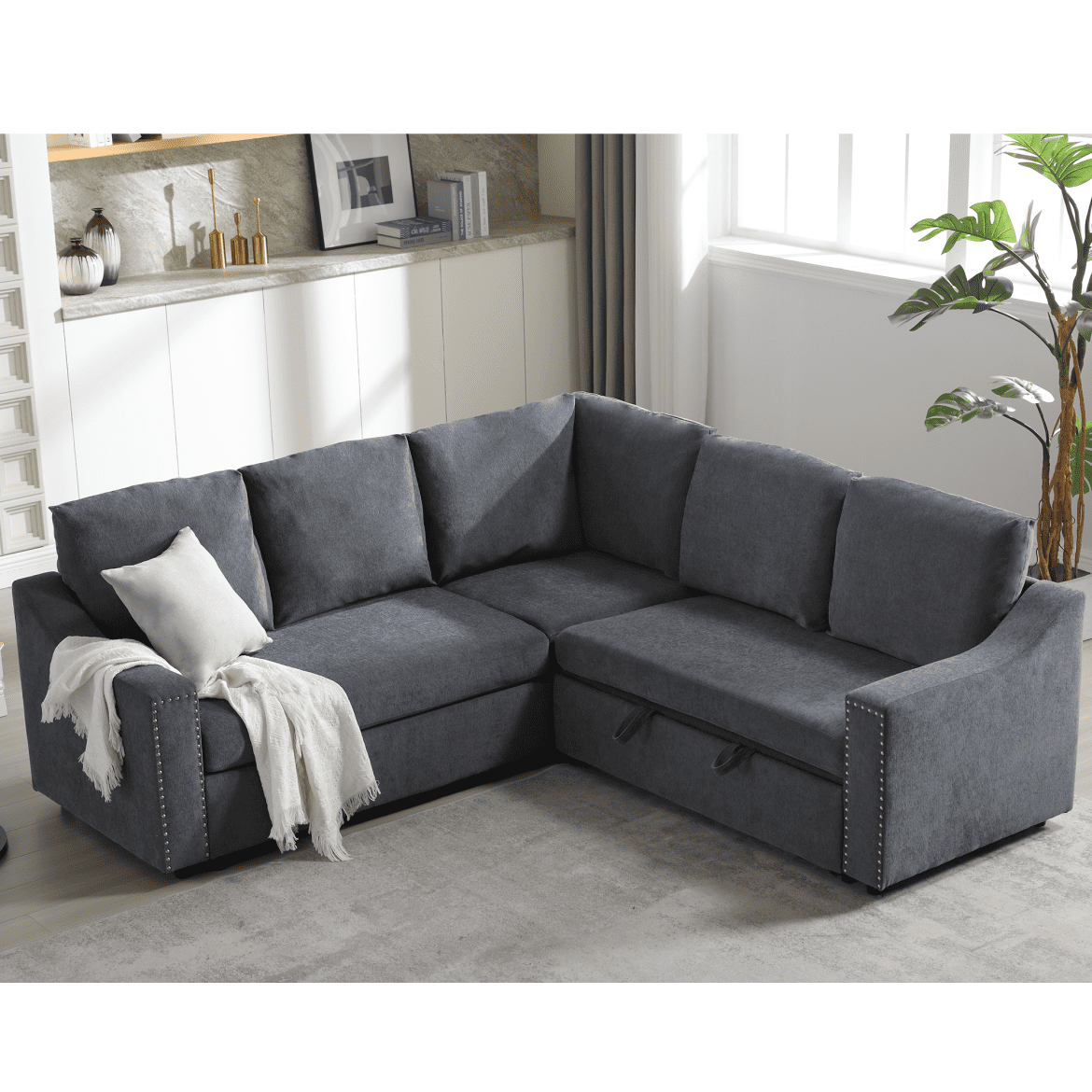 Couches for Living Room, Convertible Sectional Sofa Couch L Shaped ...