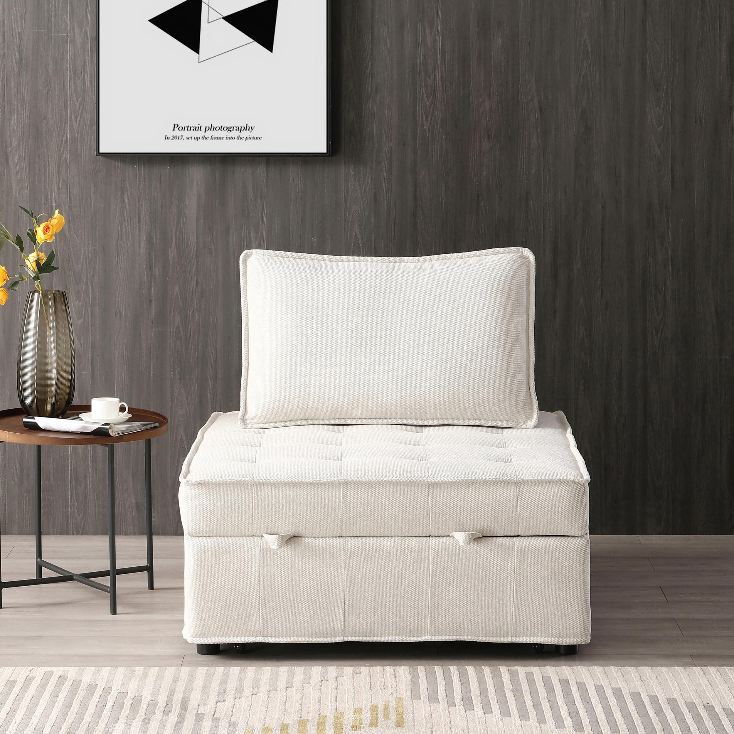 Couches for Living Room Modern Upholstered Futon Sofa Convertible ...