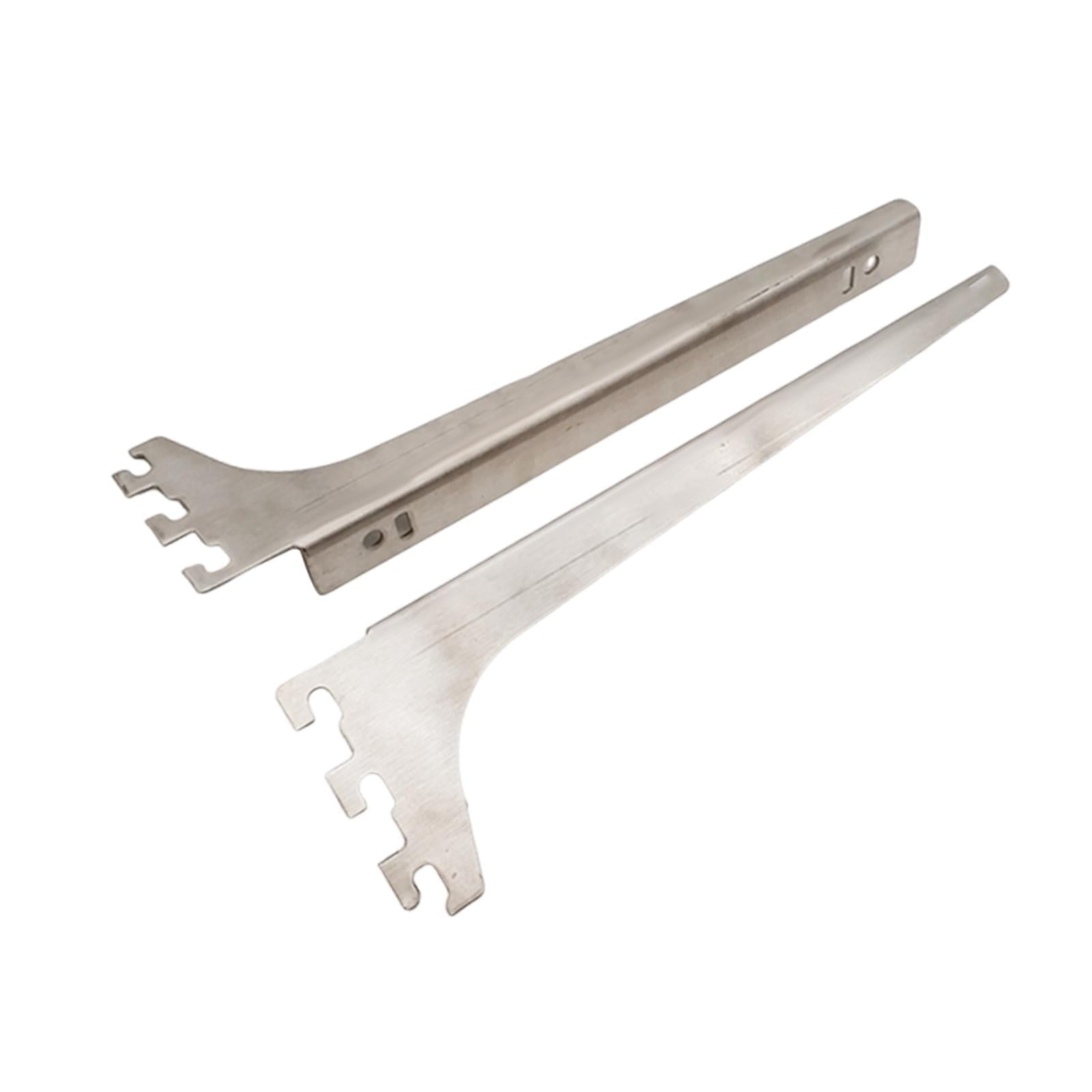 CoudarTitie 2 x Shelf Rail Brackets, Single Rail, Laundry Room Hardware ...