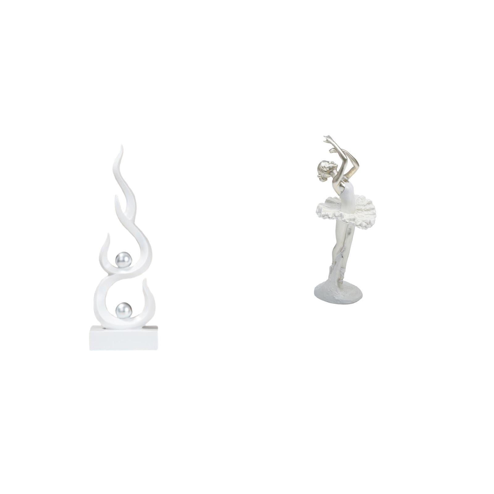 CoudarTitie Abstract Fire Ballerina Statue Resin Flame Dancing Girl ...