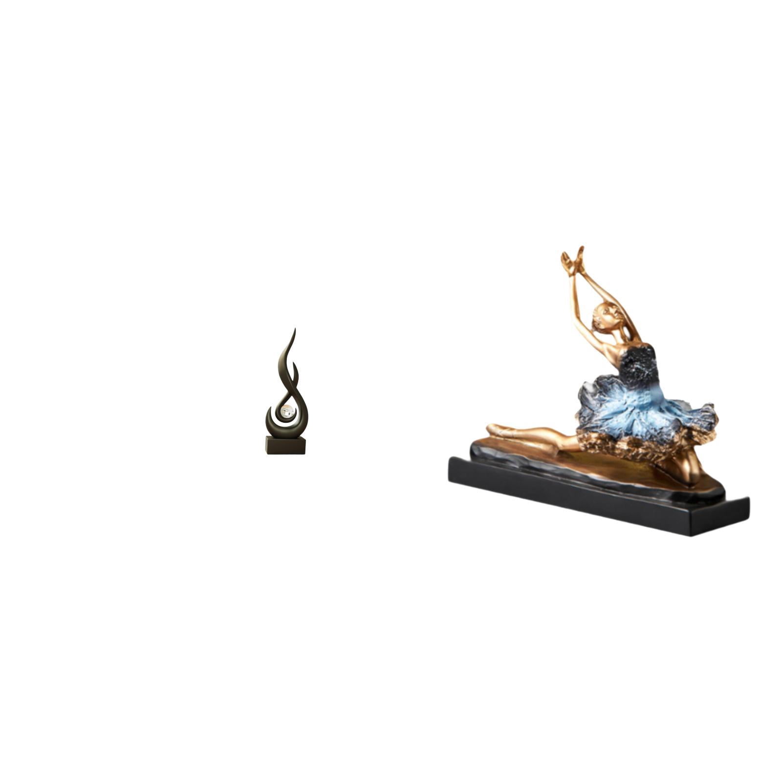 CoudarTitie Abstract Fire Ballet Dancer Statue Ornament Resin Flame ...