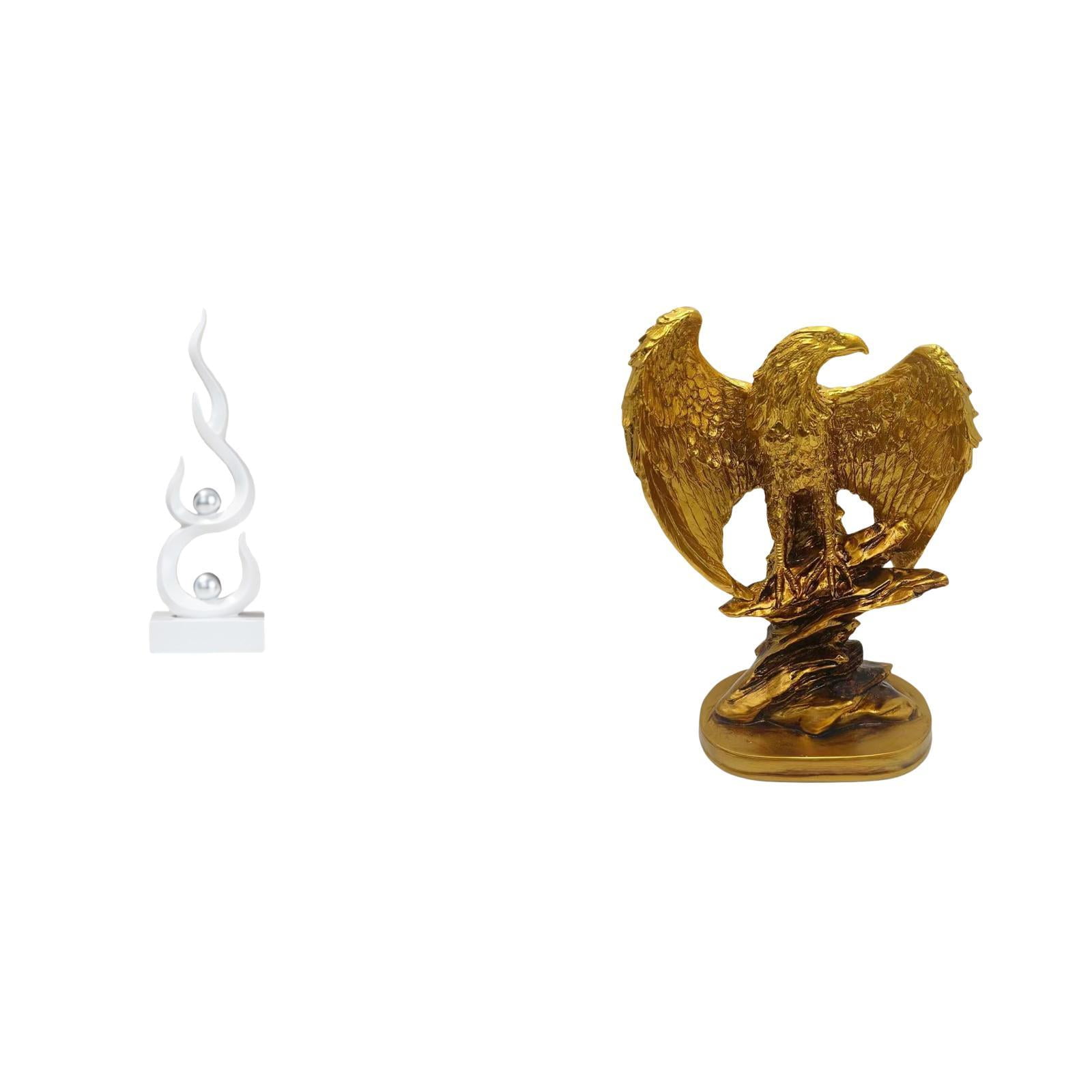 CoudarTitie Abstract Fire Resin Flame Figurine Sculpture Modern Craft ...