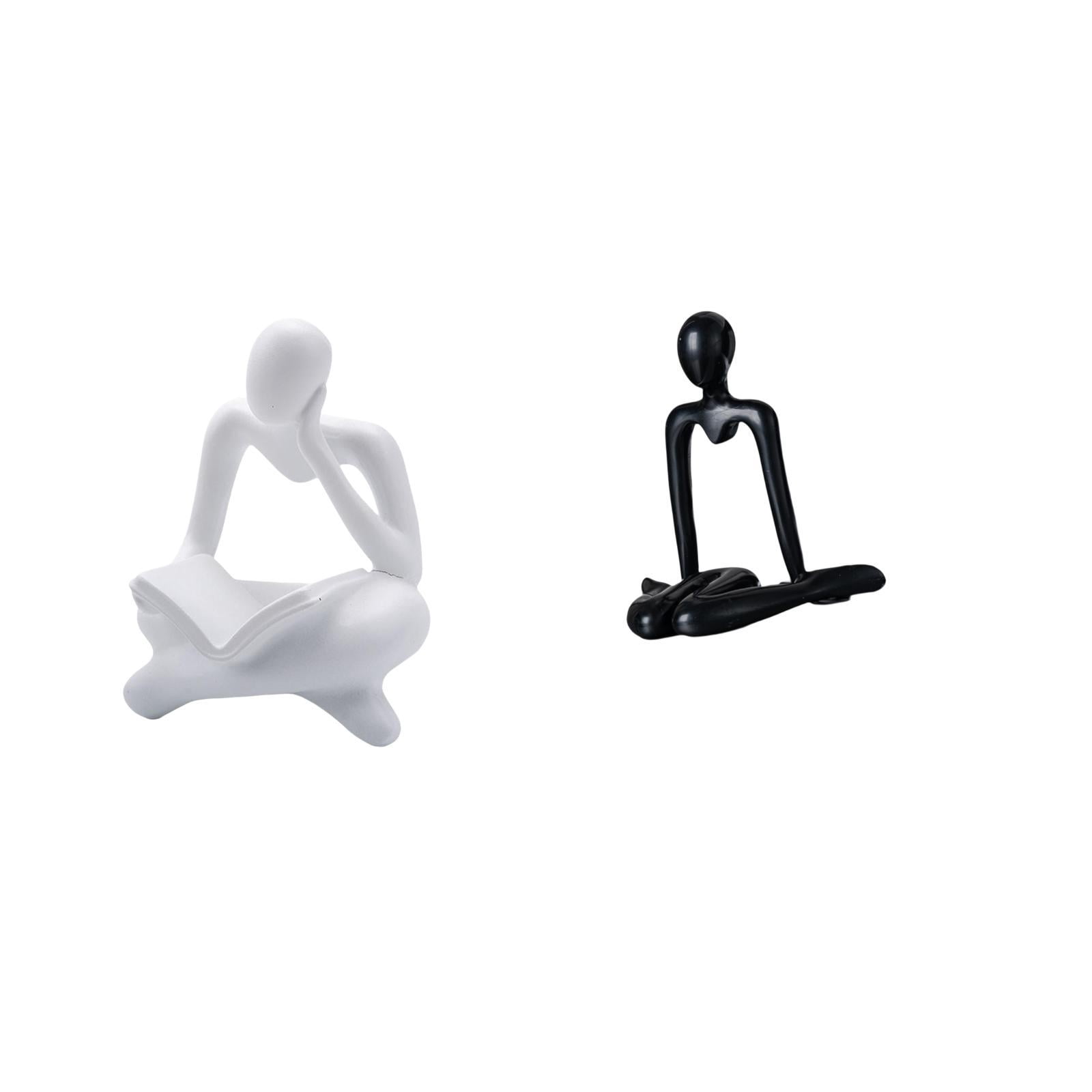 CoudarTitie Abstract Reader Figurine Human Figurine Decor Thinker ...
