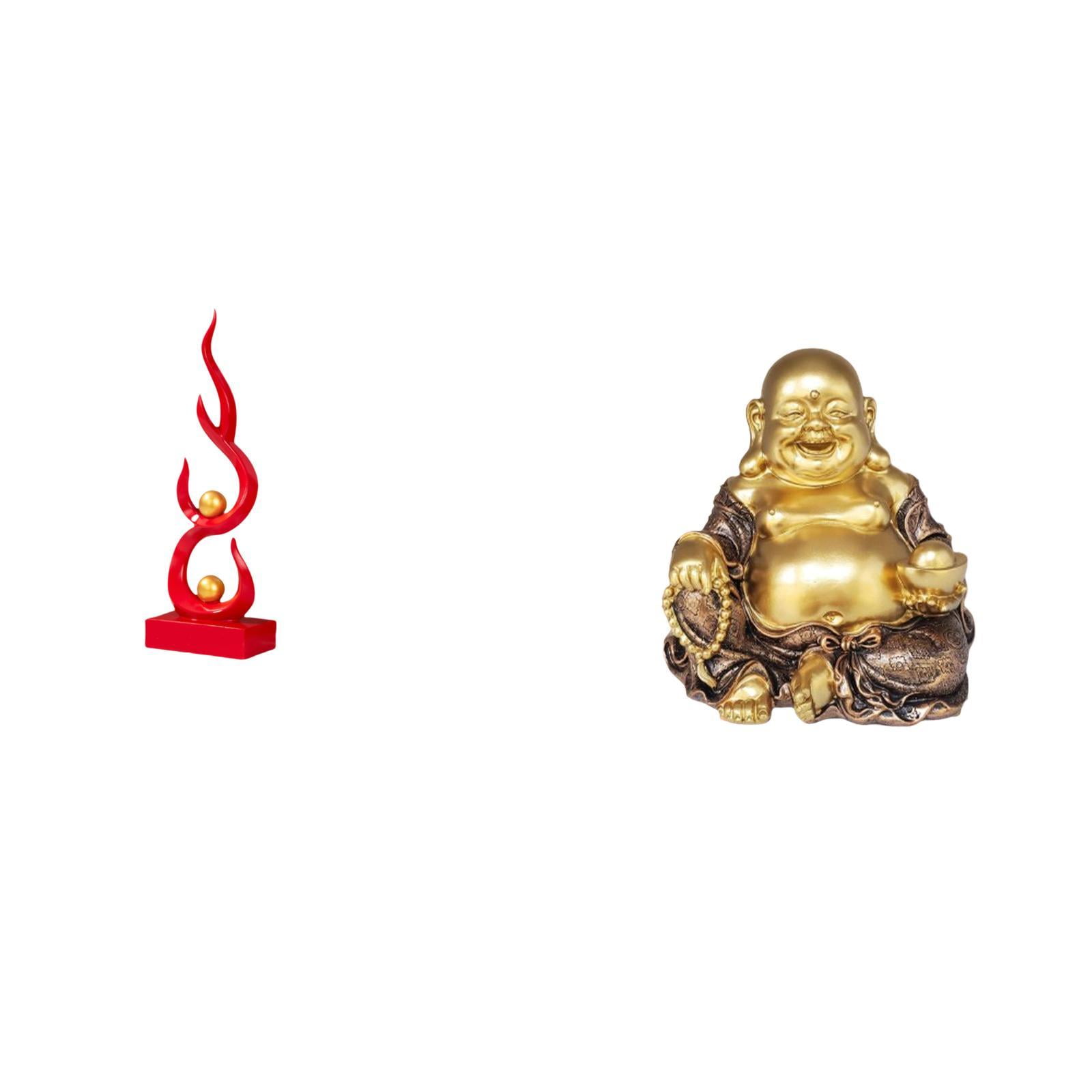 CoudarTitie Abstract Resin Flame Figurine Modern Fire Sculpture ...