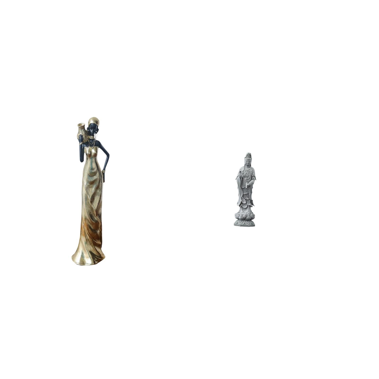 CoudarTitie African Tribal Lady Sculpture Figurine Lightweight ...
