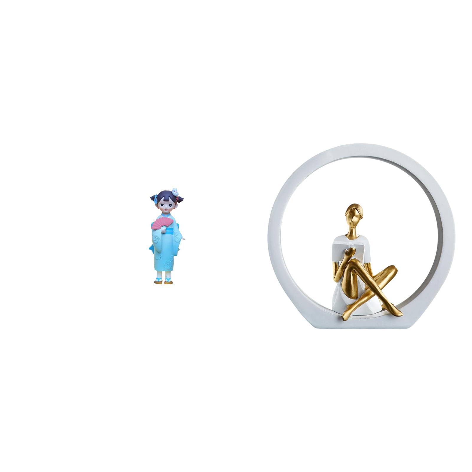CoudarTitie Asian Kabuki Geisha Doll Figurine Women Statue Table ...