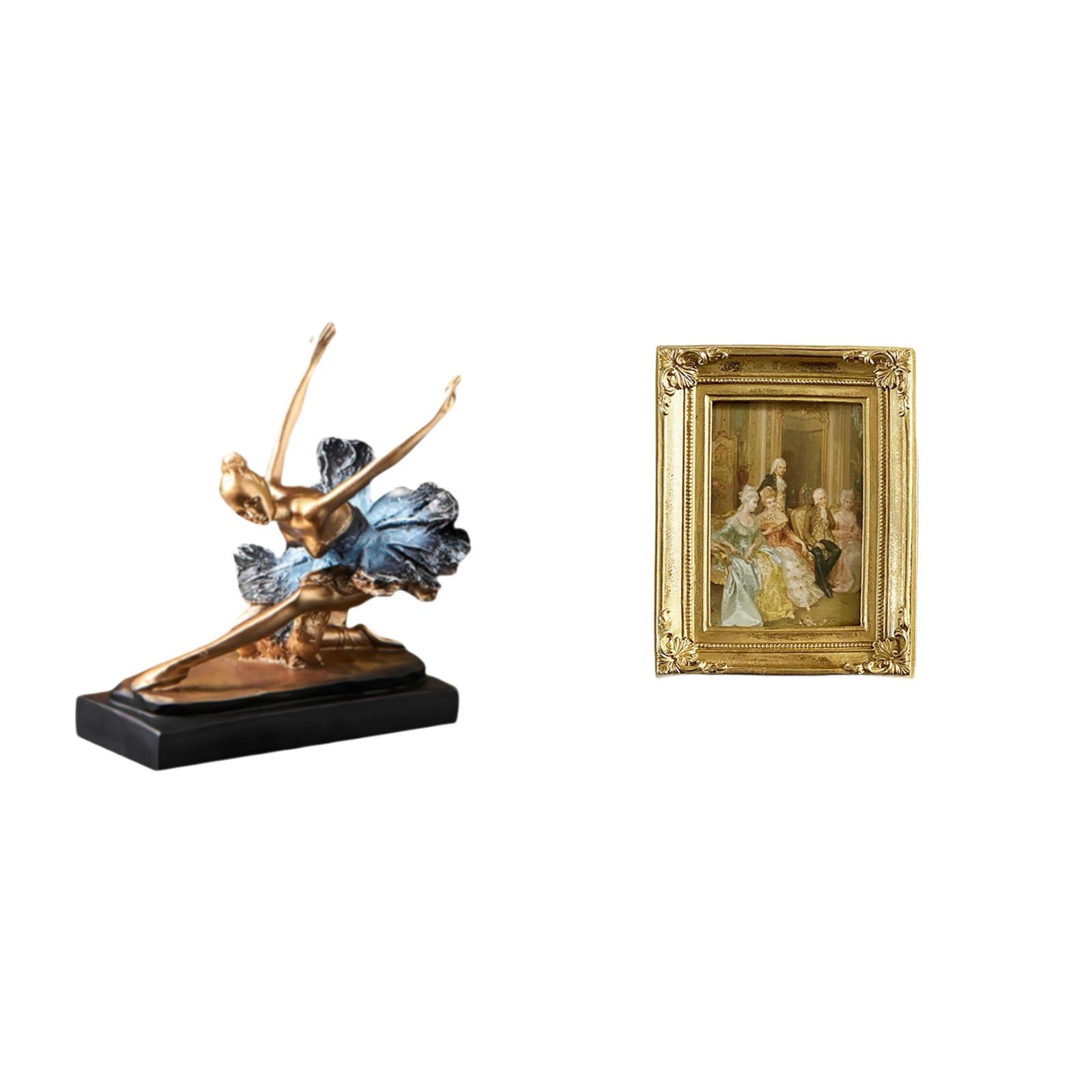 CoudarTitie Ballet Dancer Statue Resin Sculpture Ornament Figure Photo ...
