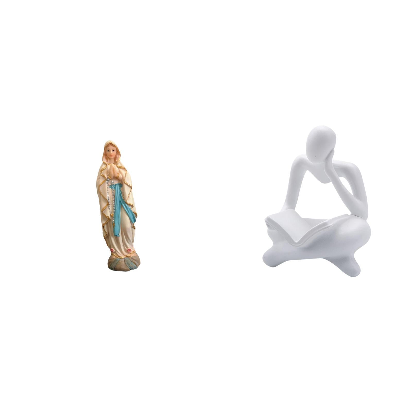 CoudarTitie Blessed Abstract Virgin Mary Thinker Statue Decorative ...