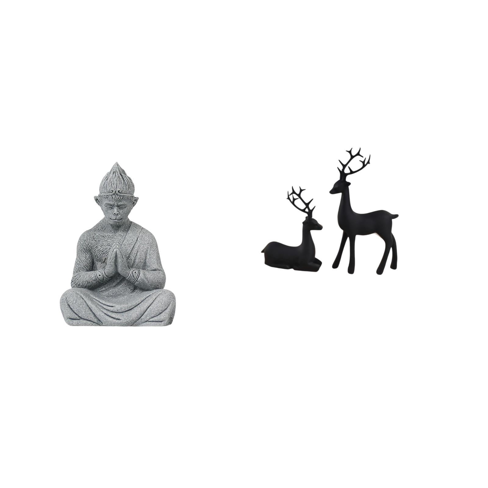 CoudarTitie Buddha Monkey Sculpture Miniature Figurine Sun Wukong ...